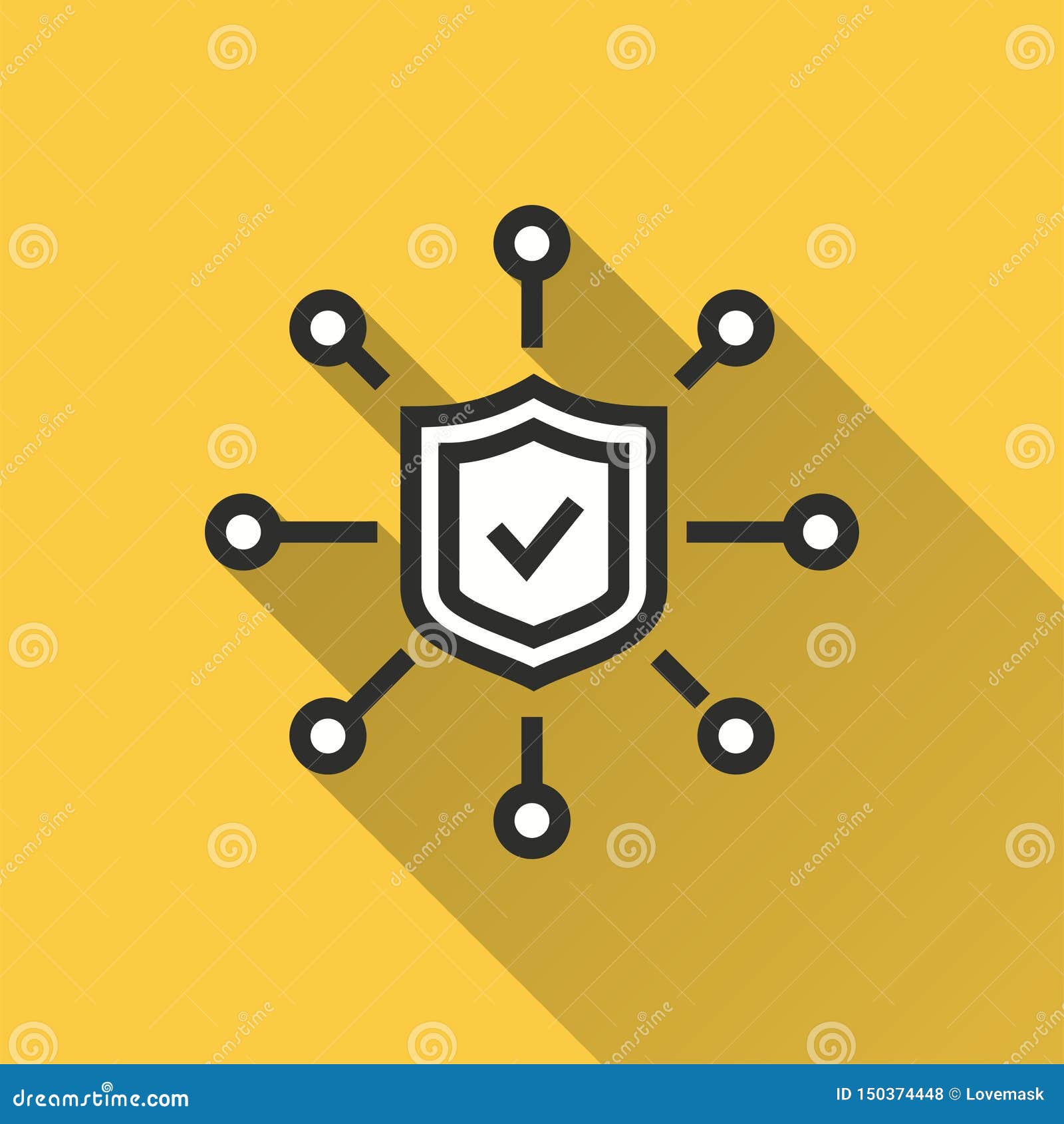 Secured Access - Vector Icon for Graphic and Web Design. Stock Vector ...
