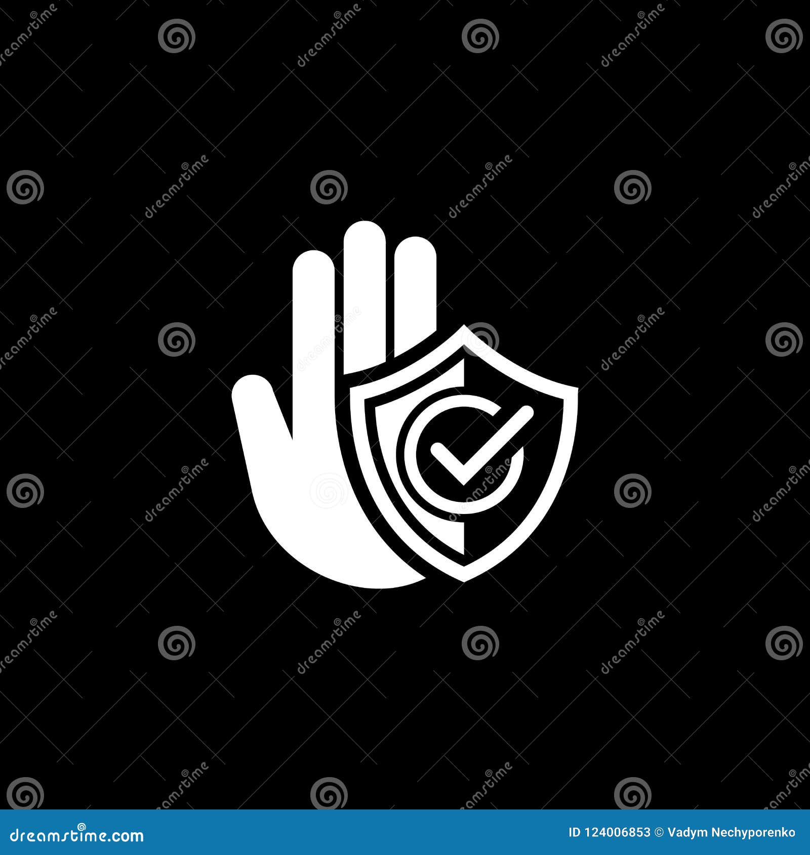 Secured Area Icon. Flat Design. Stock Illustration - Illustration of ...