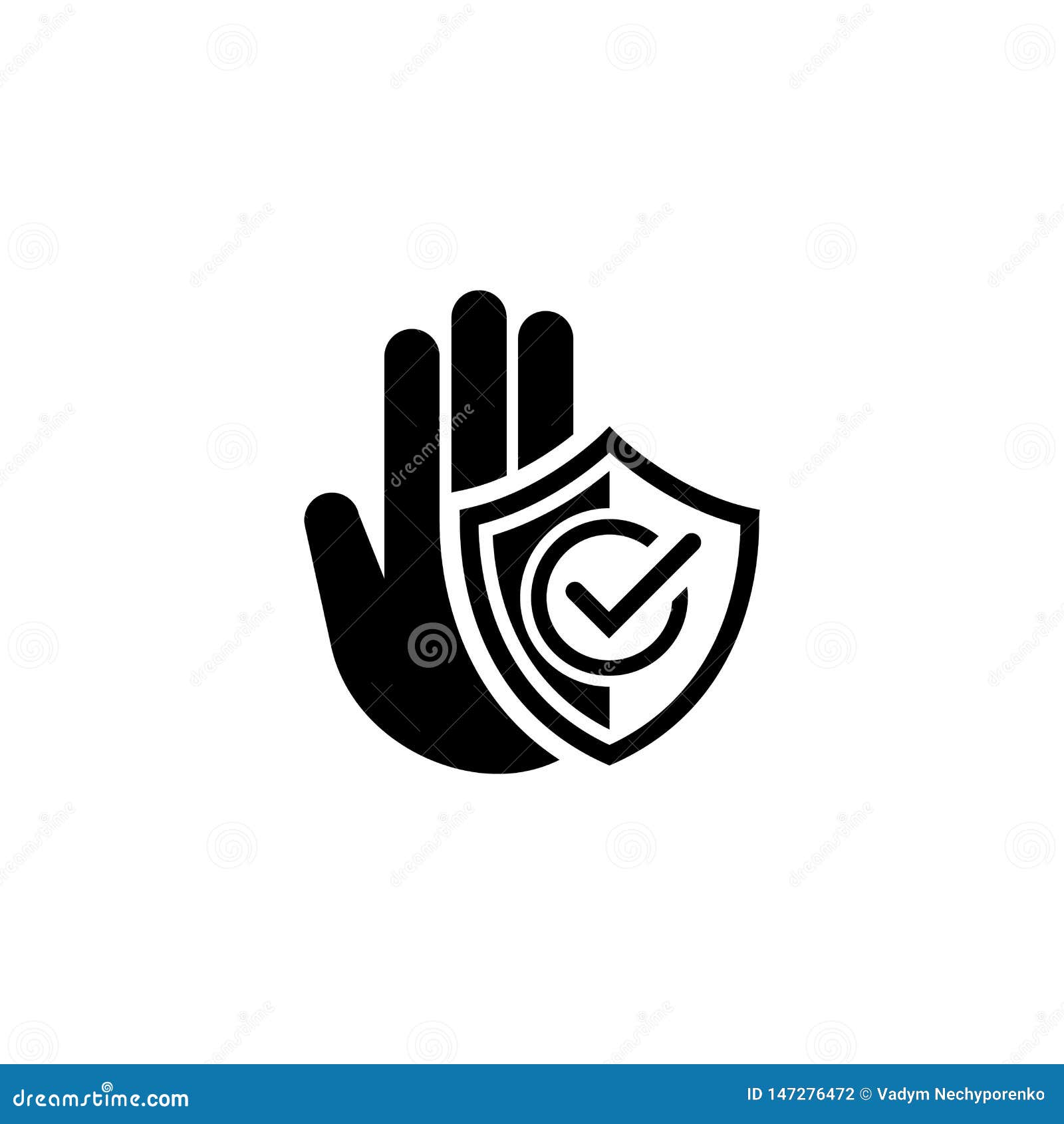 Secured Area Icon. Flat Design Stock Illustration - Illustration of ...