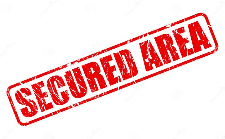 SECURED AREA Red Stamp Text Stock Vector - Illustration of white ...