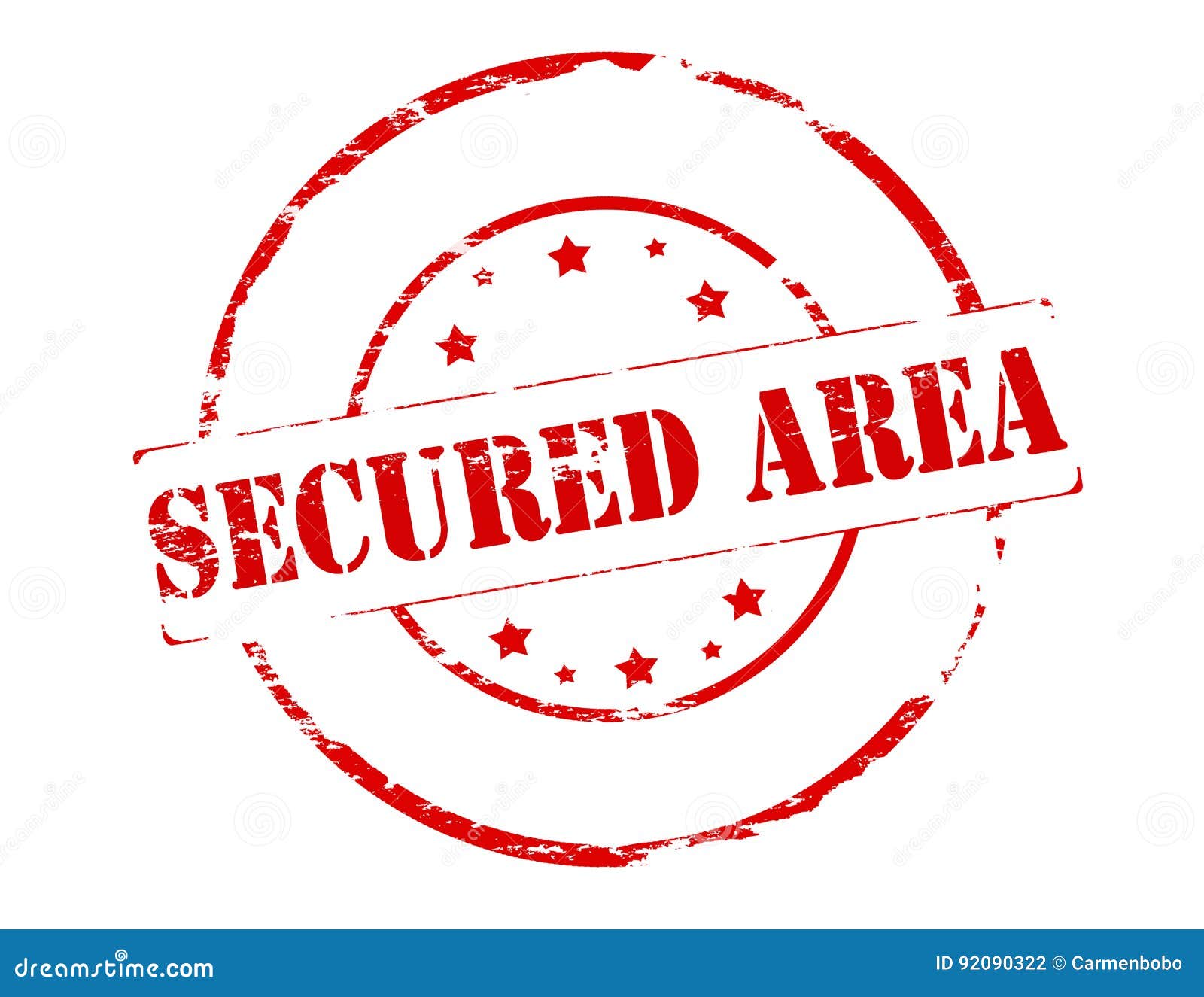 Secured area stock illustration. Illustration of secure - 92090322