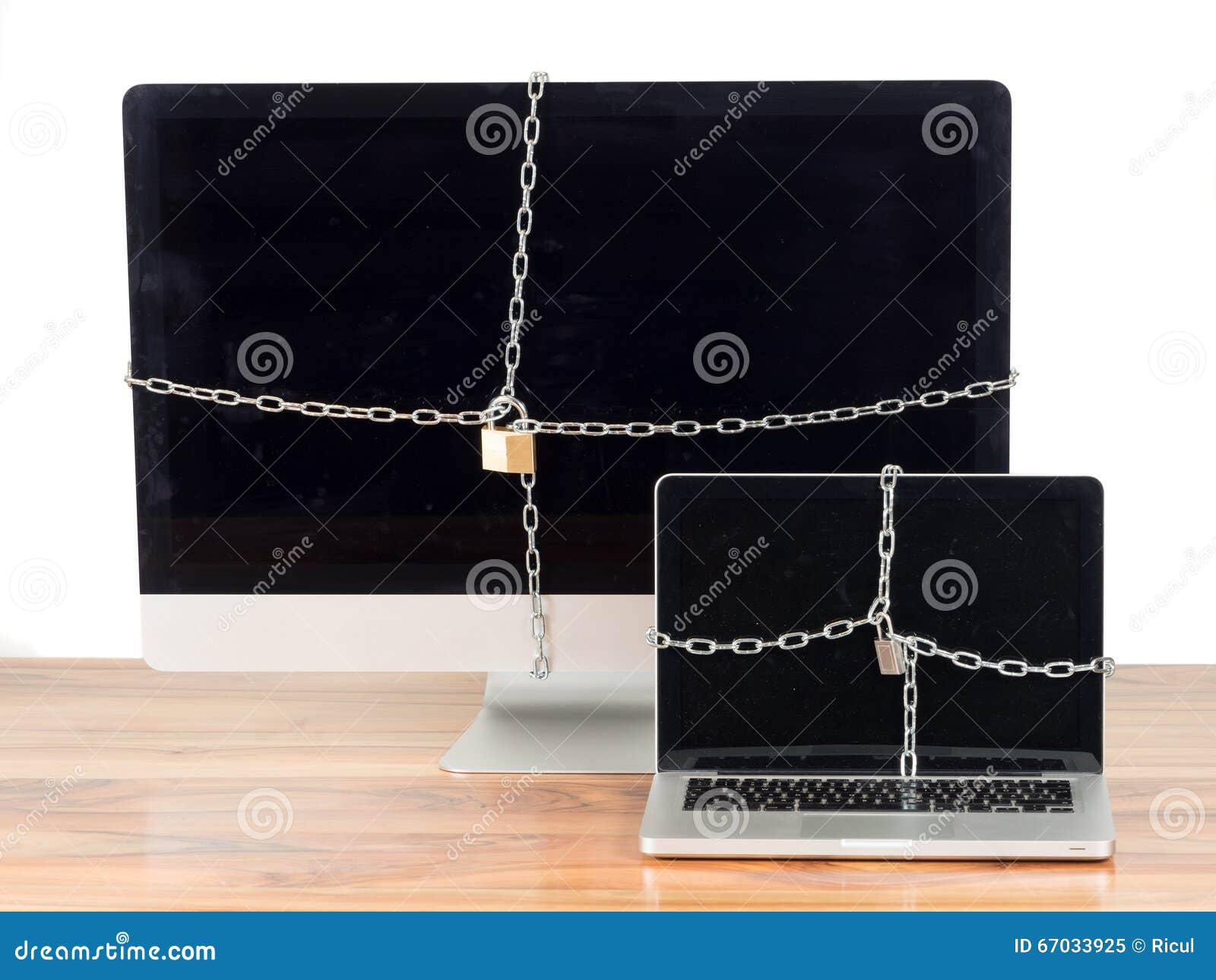 Secured Computers with Lock Stock Image - Image of gchq, padlock: 67033925