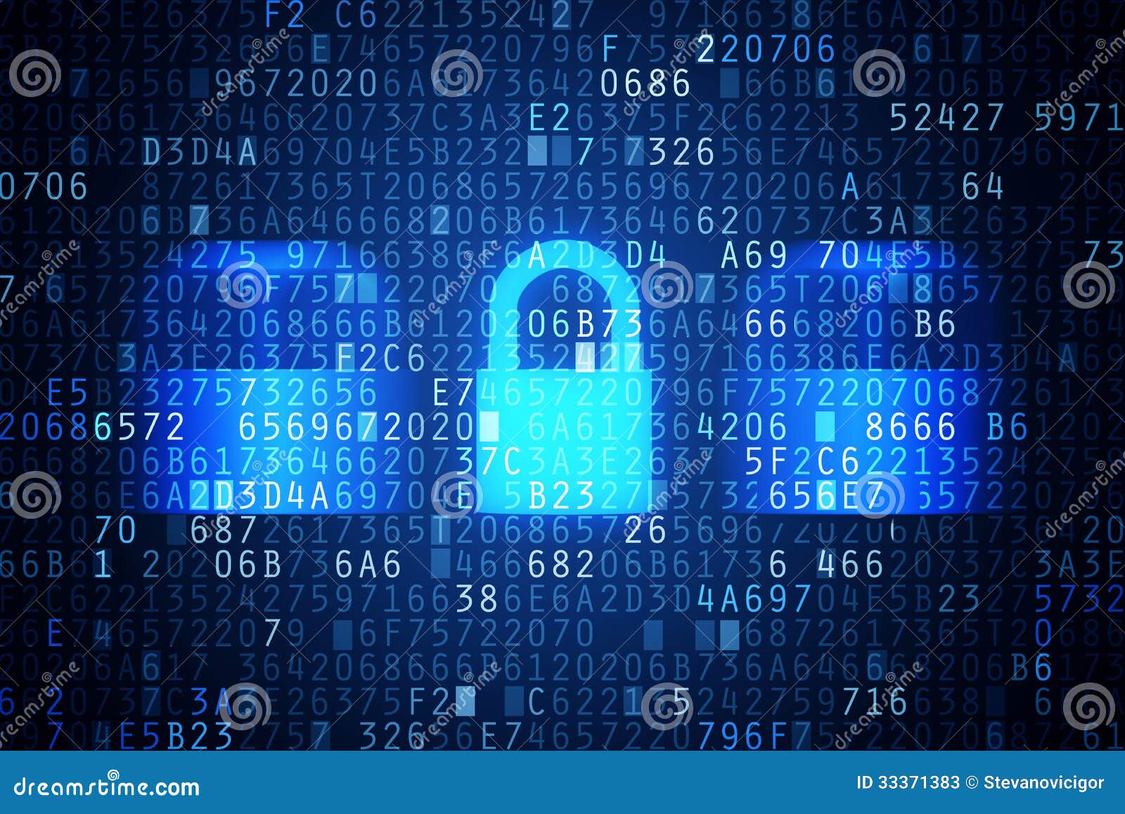 Secured Data Transfer Stock Photos - Image: 33371383