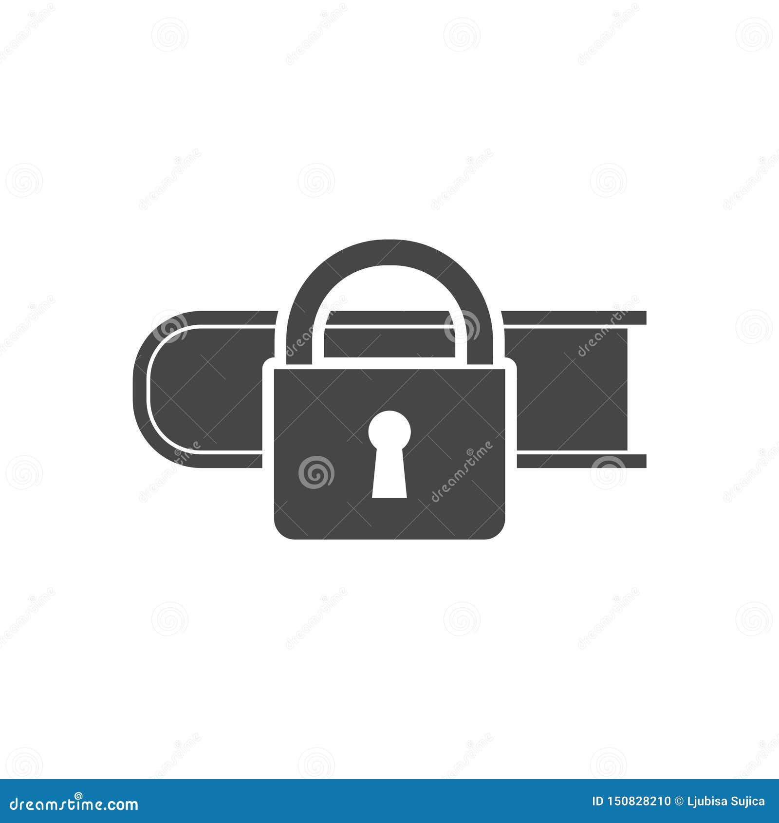 Secured Documents Icon, Book with Lock Icon - Illustration Stock ...