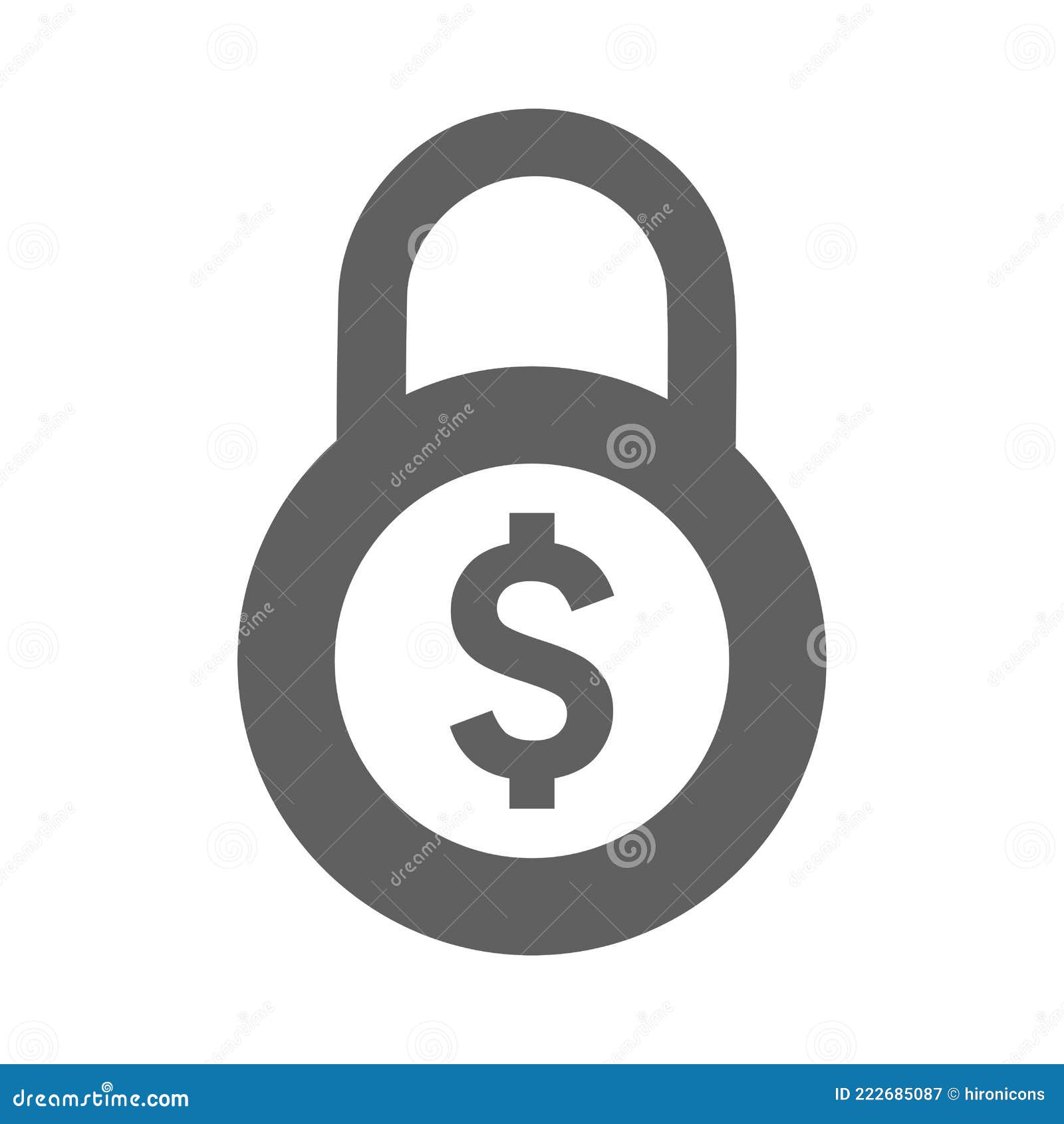 Secured, Loan, Protection Icon. Gray Vector Graphics Stock Vector ...