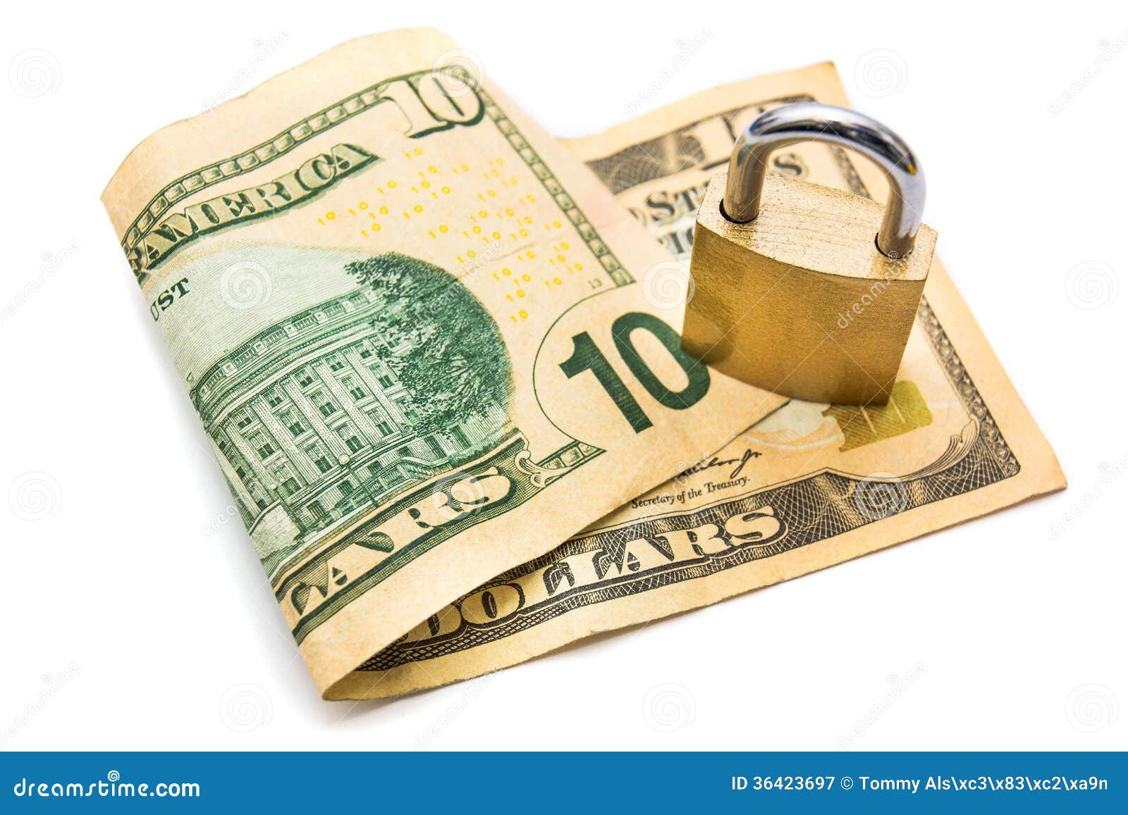 Secured money stock image. Image of hold, concept, isolated - 36423697