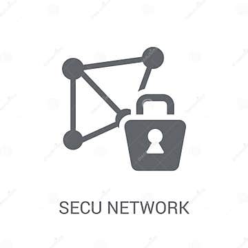 Secured Network Icon. Trendy Secured Network Logo Concept on White ...