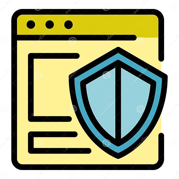 Secured Operating System Icon Color Outline Vector Stock Vector ... Secured Operating System Icon Color Outline Vector Stock Vector ...