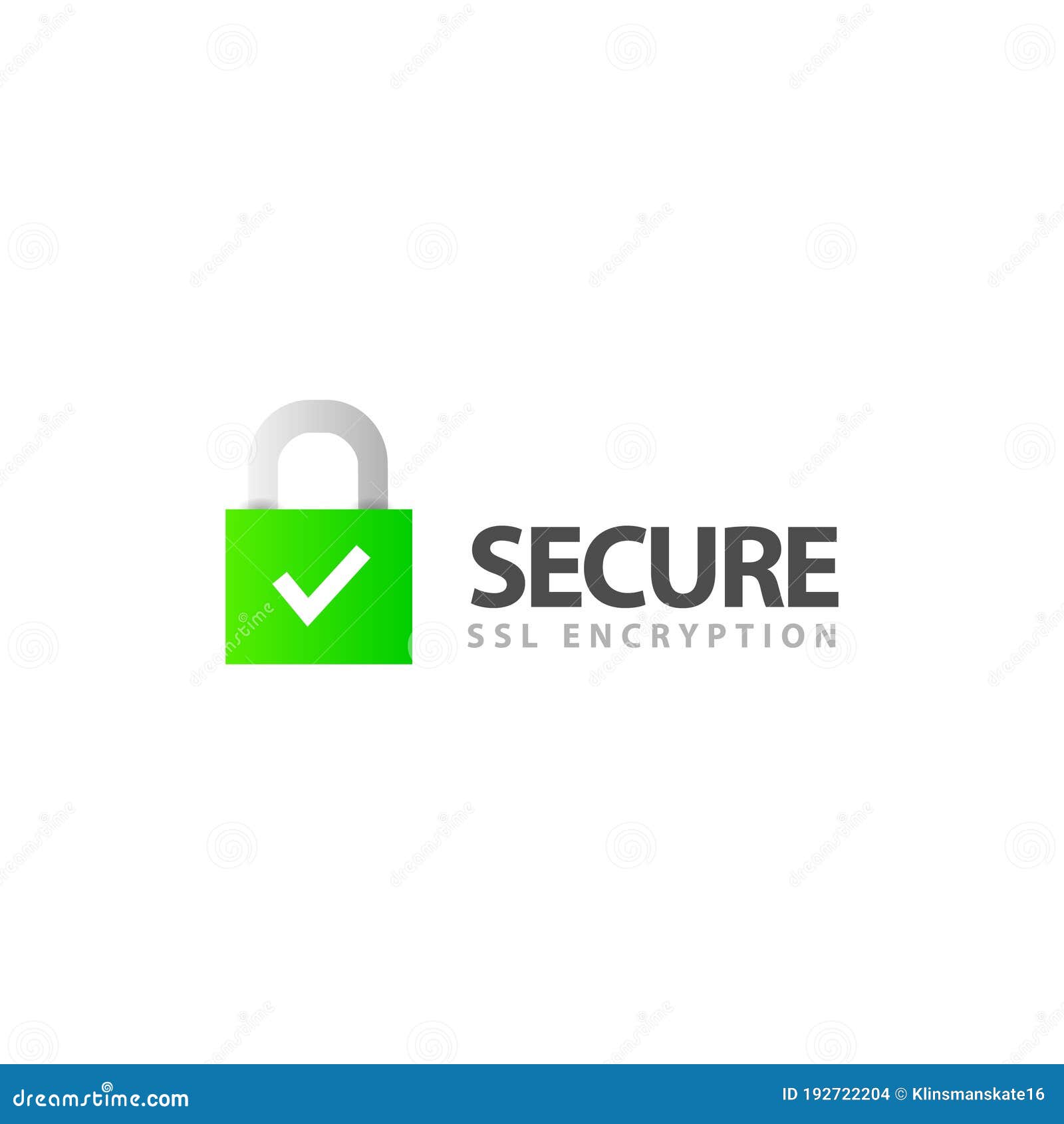 Secured Ssl Protected Logo Icon Design Isolated Stock Illustration ...