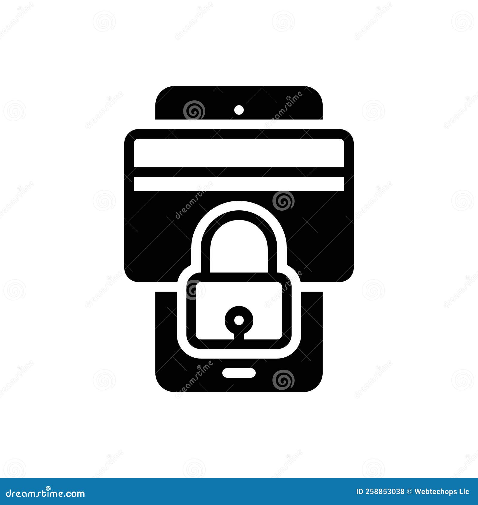 Black Solid Icon for Securely, Safety and Secret Stock Vector ...