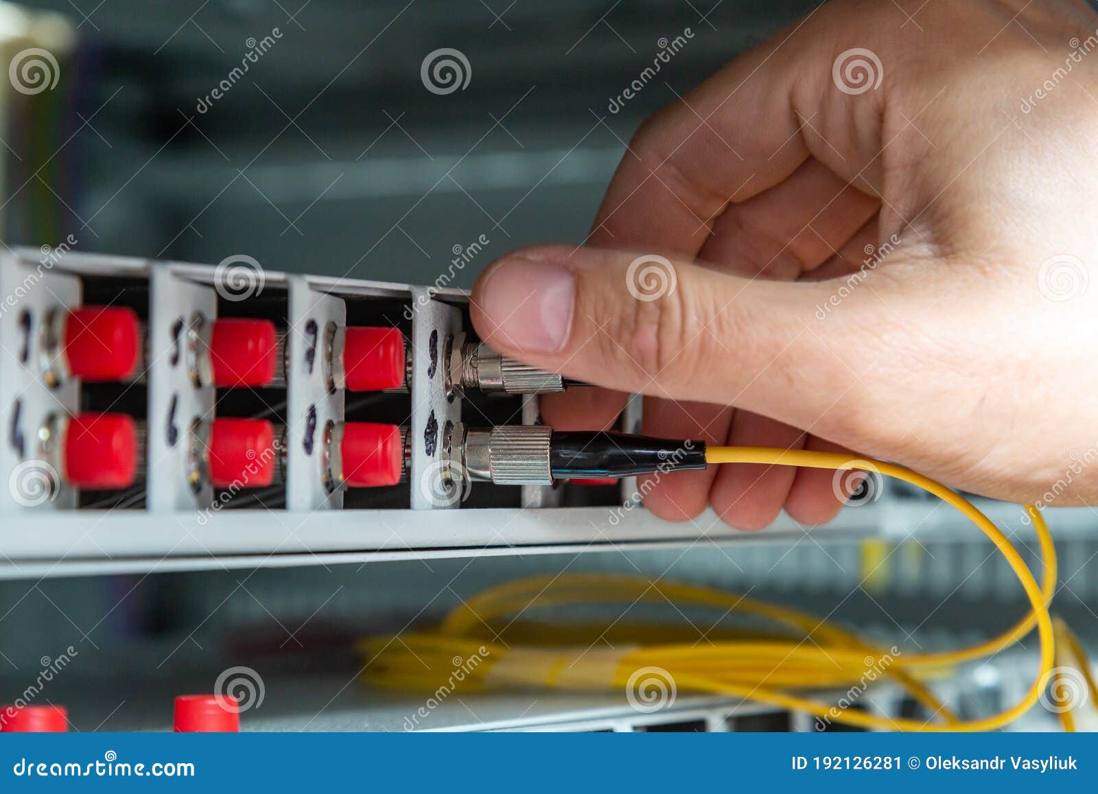 Secures the Fiber Optic Cable To Its Socket in the Switch by Tightening ...