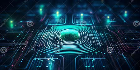 Securing Access Control with Digital Fingerprint Biometric Scan within Code Matrix. Concept ...