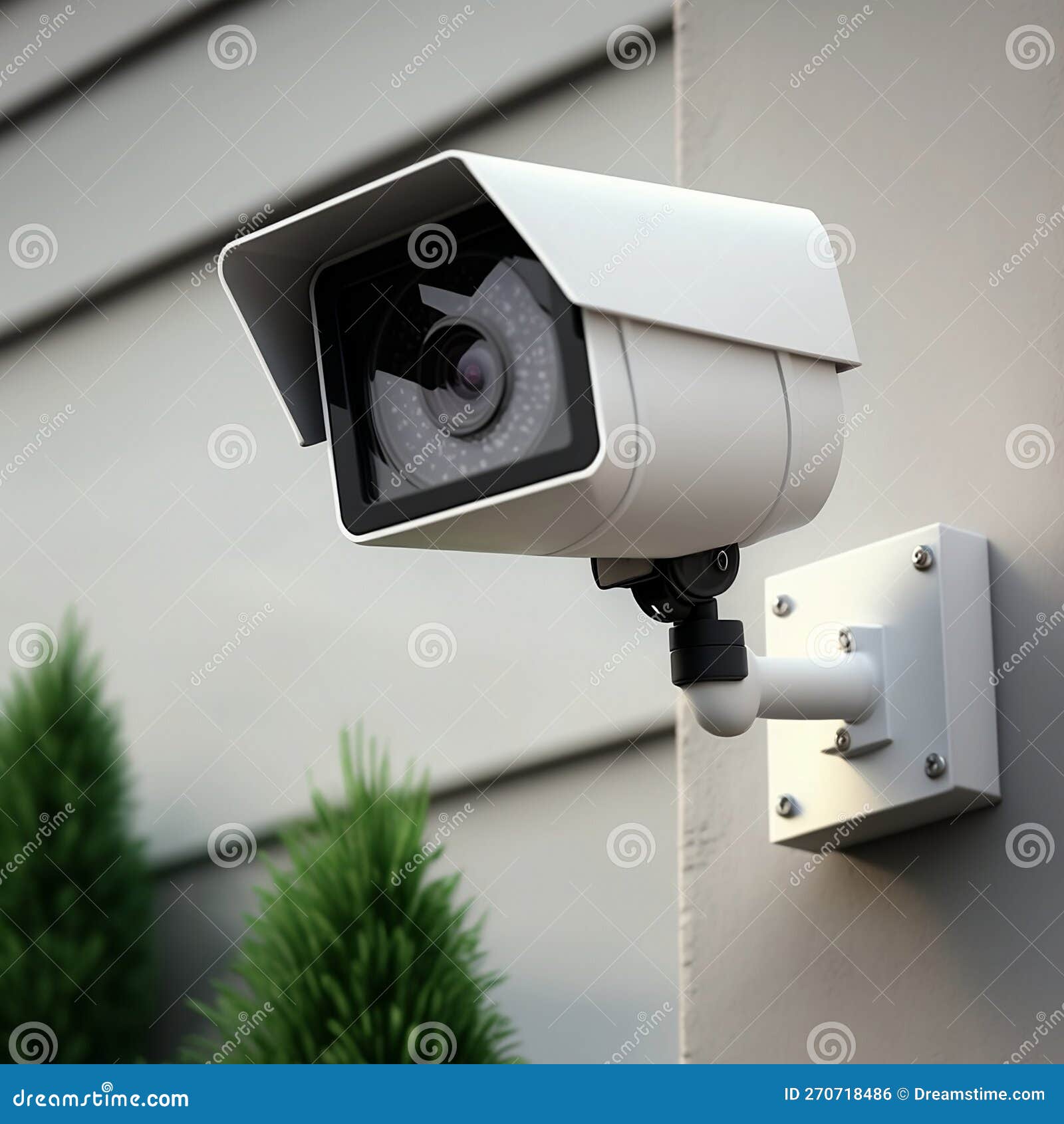 Securing Buildings with Surveillance Technology Stock Photo - Image of ...