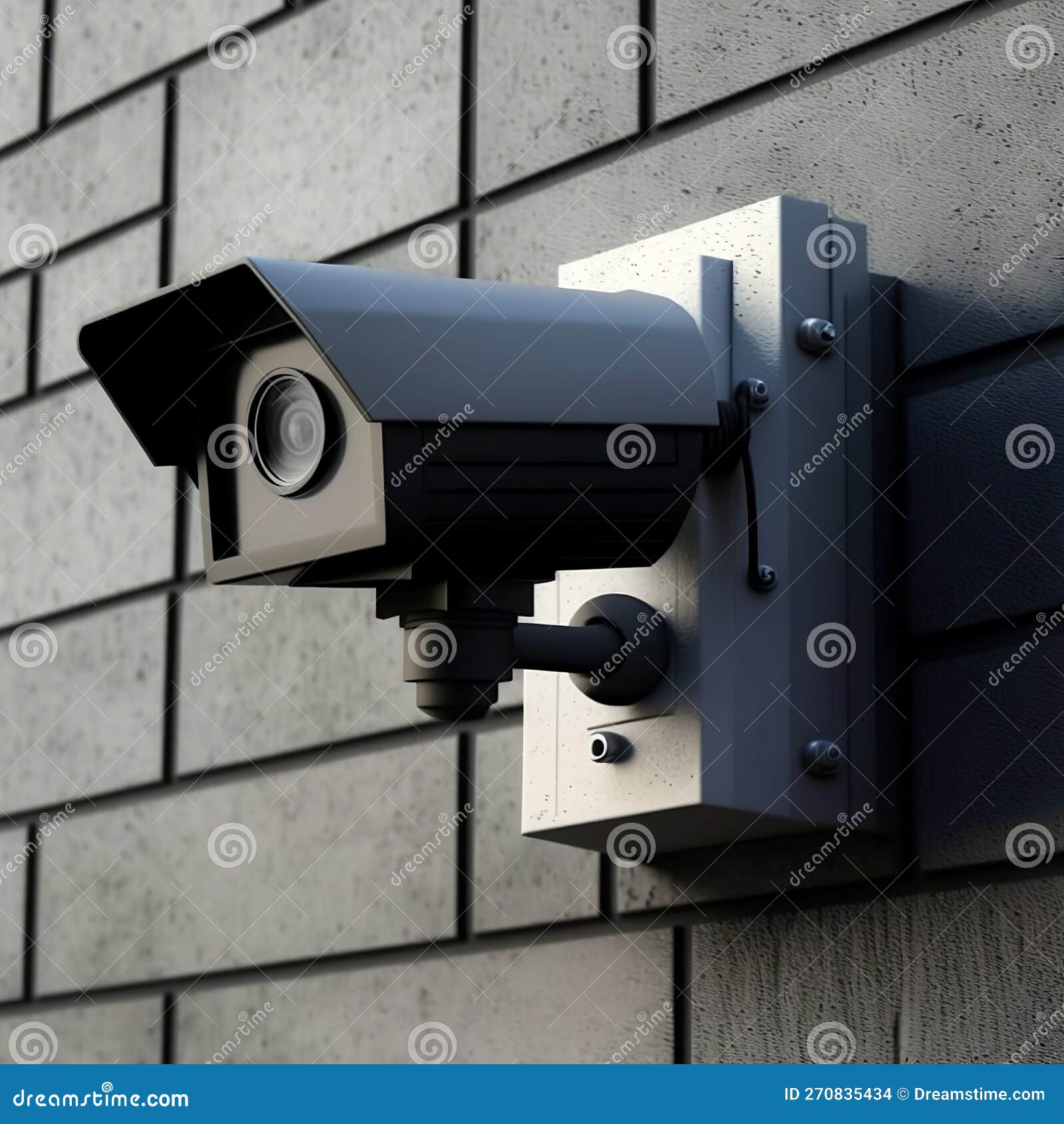 Securing Buildings with Surveillance Technology Stock Photo - Image of ...