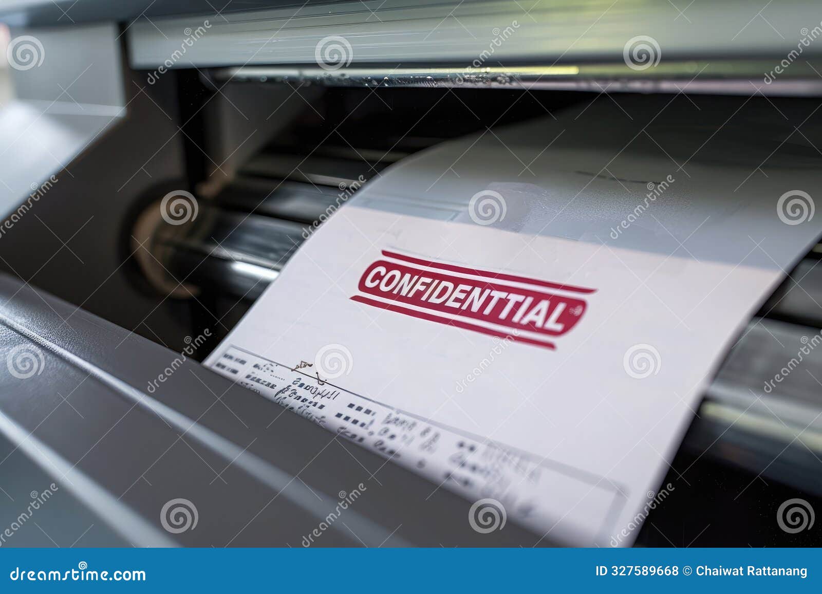 Securing Confidentiality - Document Shredder Sequence with Red ...