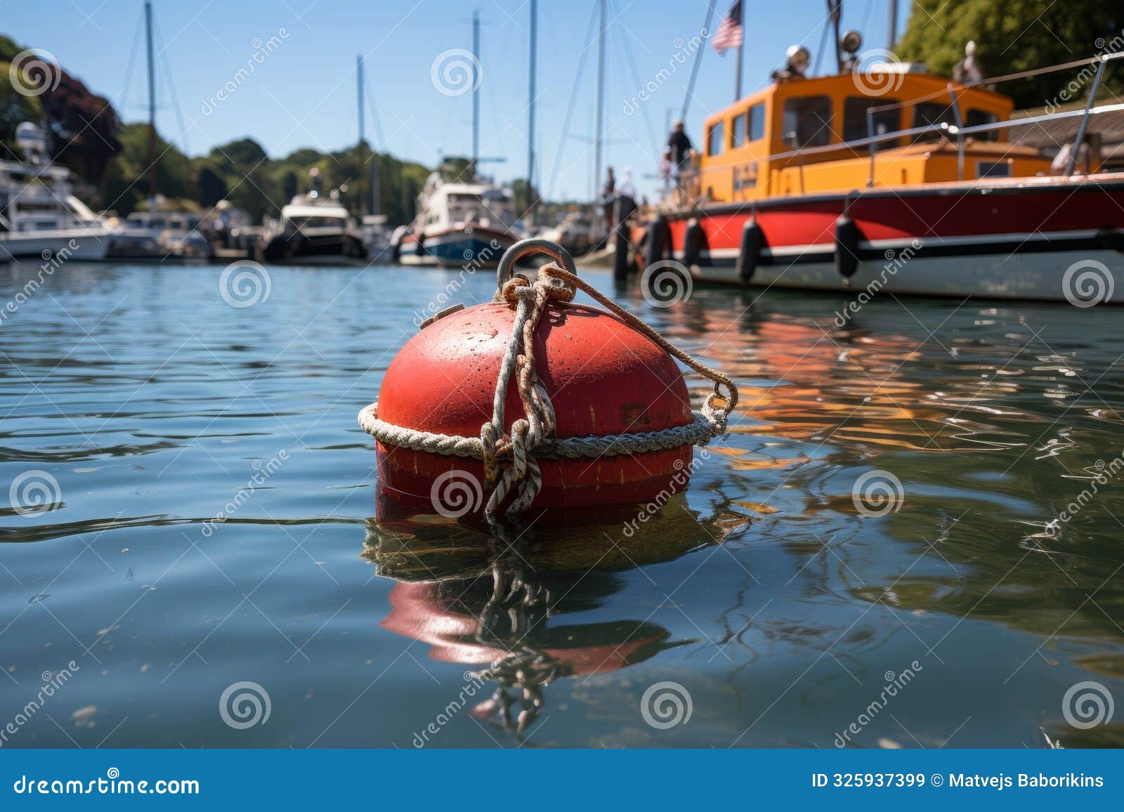 Securing Ship Mooring Line Looped on Bollard in Figure Eight Pattern ...