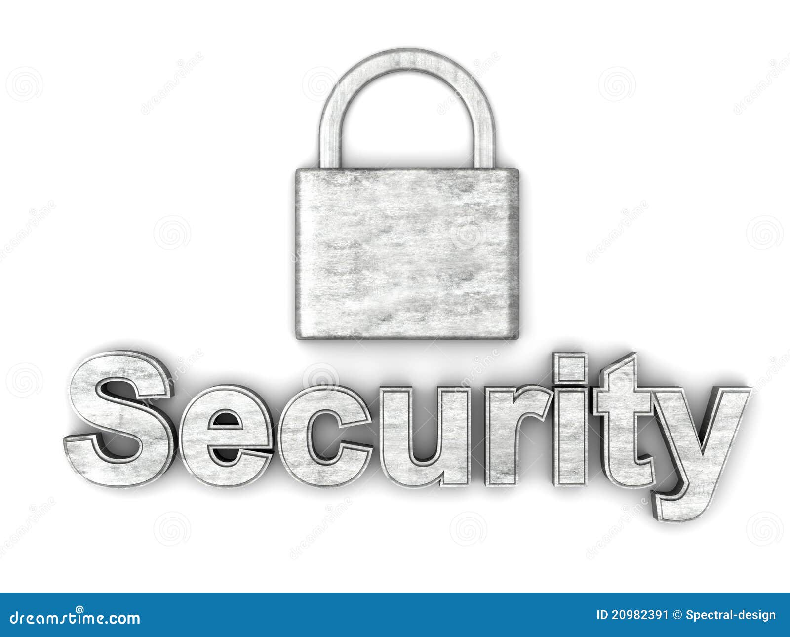 Security stock illustration. Illustration of white, render - 20982391