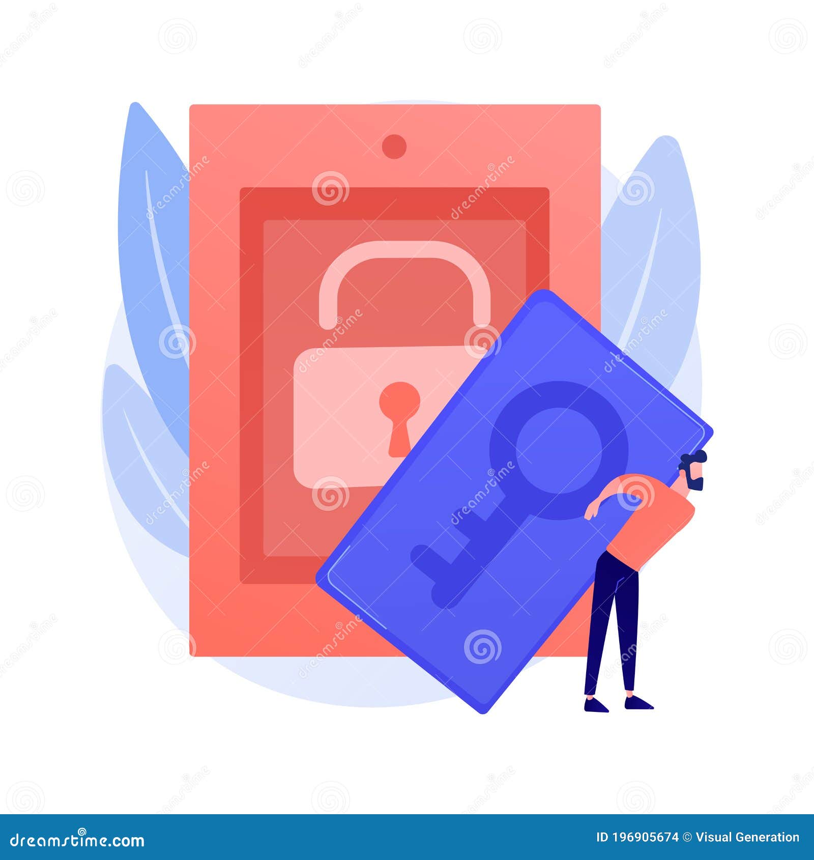 Security Access Card Abstract Concept Vector Illustration. Stock Vector ...