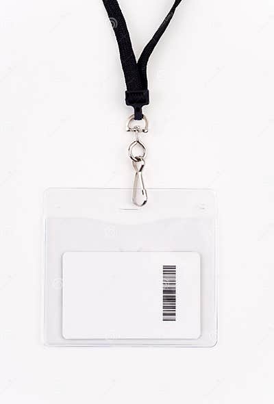 Security Access Card in Lanyard Stock Photo - Image of necklace ...