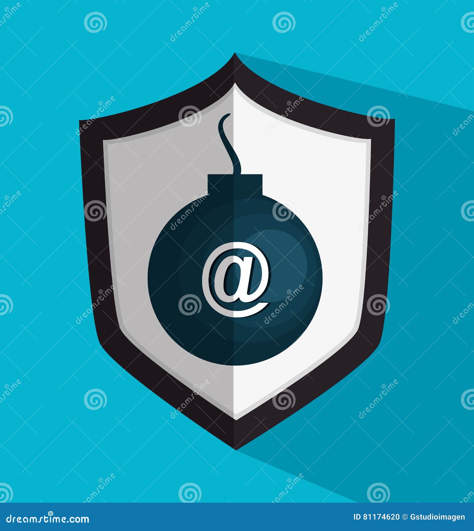 Security alarm symbol icon stock vector. Illustration of safe - 81174620