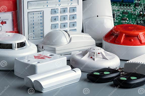 Security Alarm Systems. Industrial or House Alarm. Stock Image - Image ...