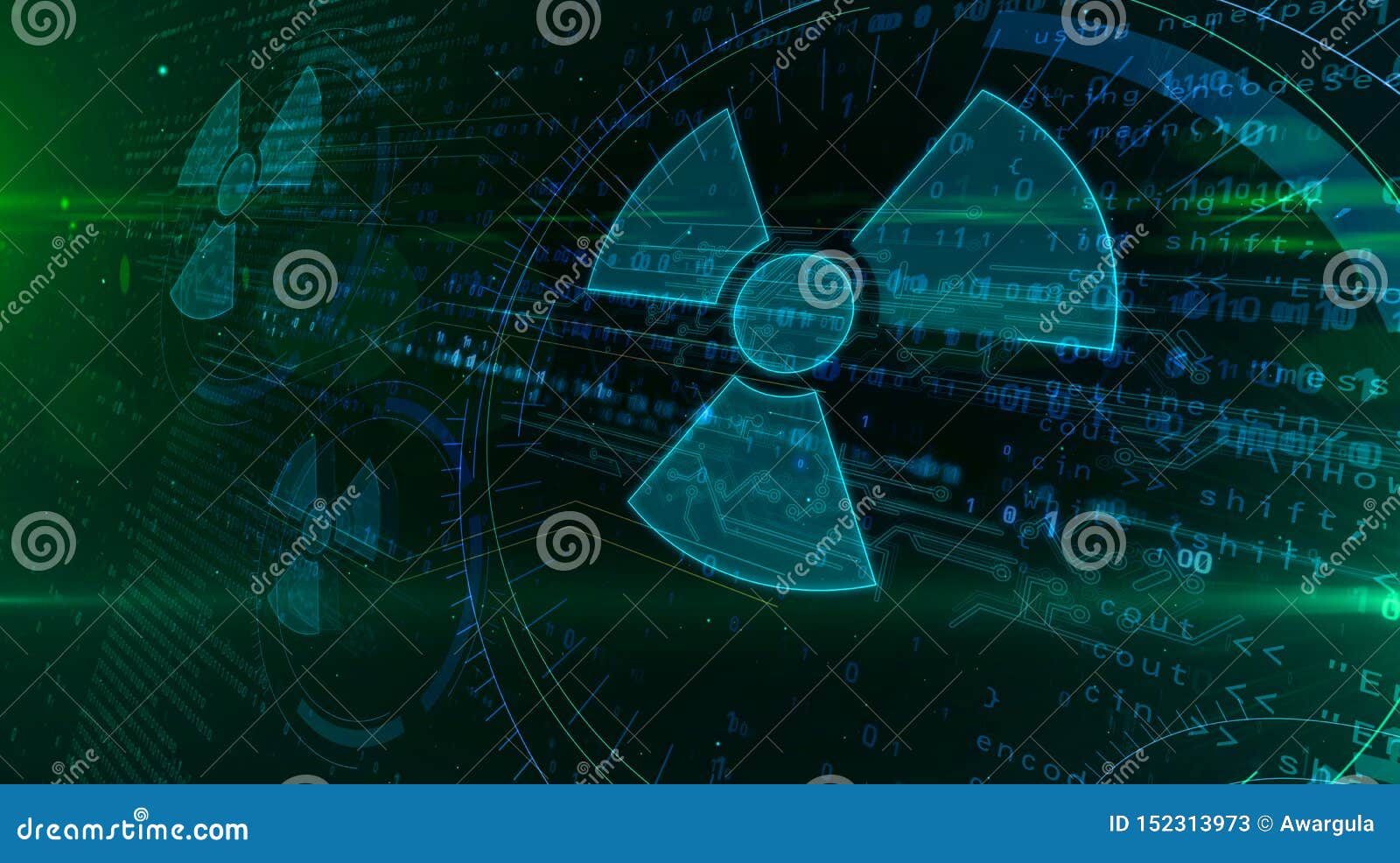 Security Alert Hologram Illustration Stock Illustration - Illustration ...