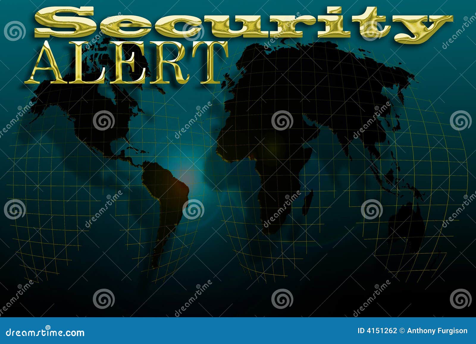 Security Alert map stock illustration. Illustration of computation ...
