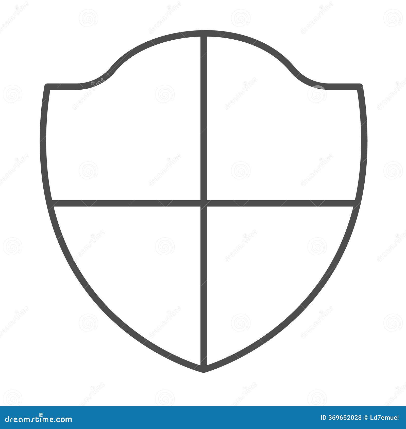 Defender With Shield And Sword - Reflects Attack Stock Illustration ...