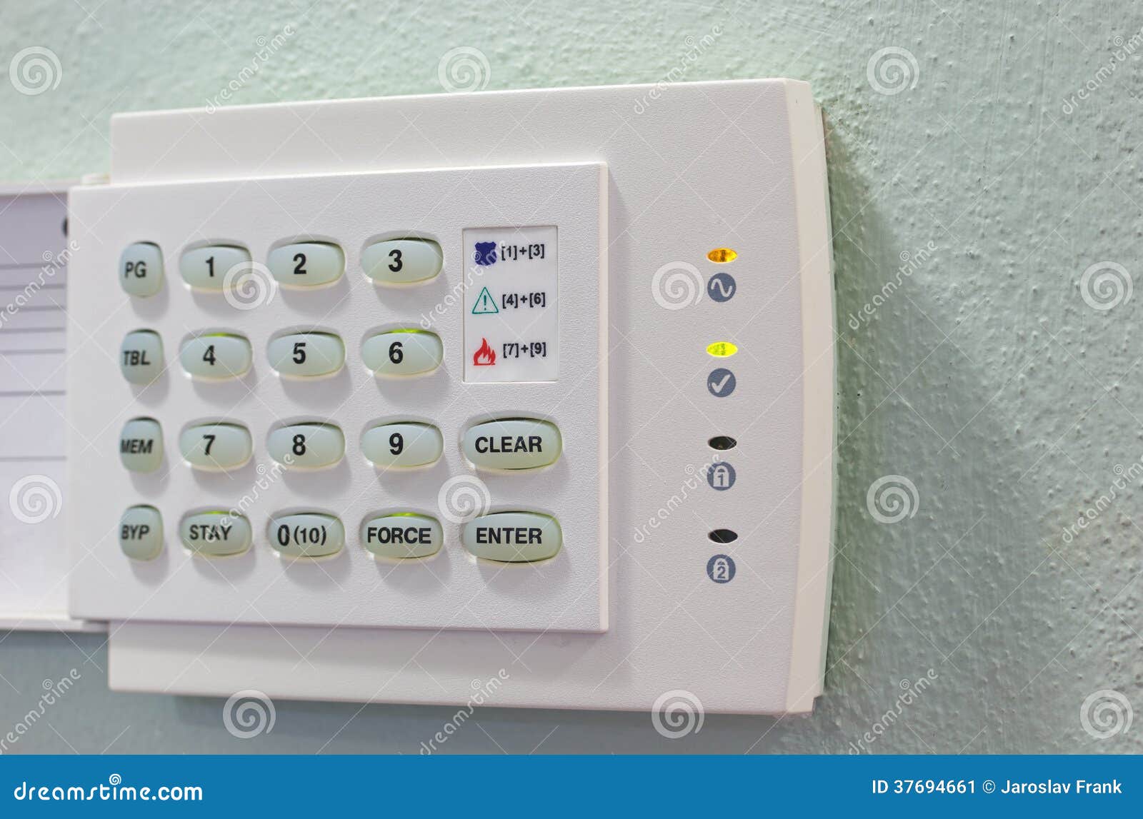 Security Appliances Keyboard Stock Image - Image of device, security ...