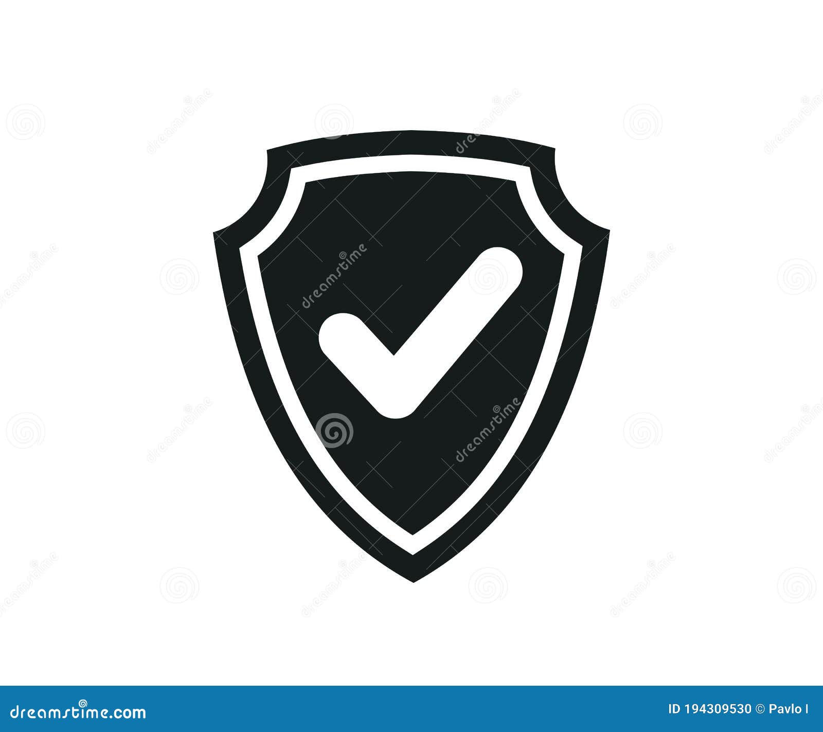 Security Approval Check Icon. Digital Protection and Security Data ...
