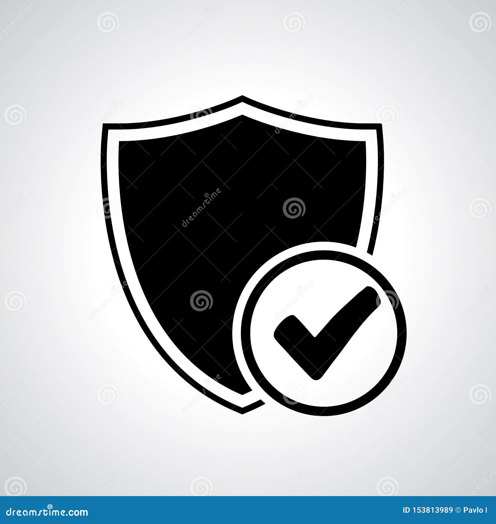 Security Approval Check Icon. Digital Protection and Security Data ...