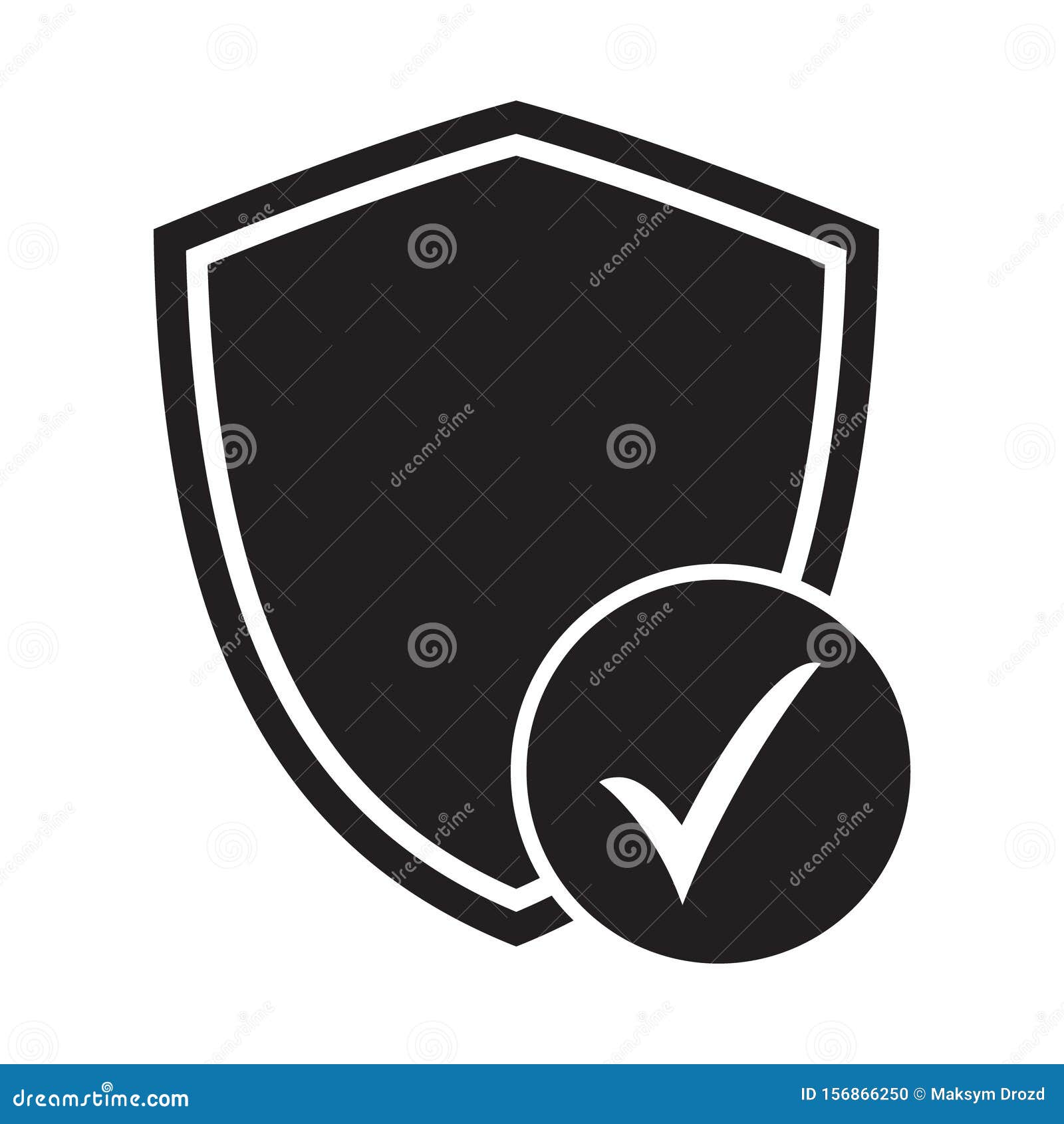 Security Approval Check Icon. Digital Protection and Security Data ...