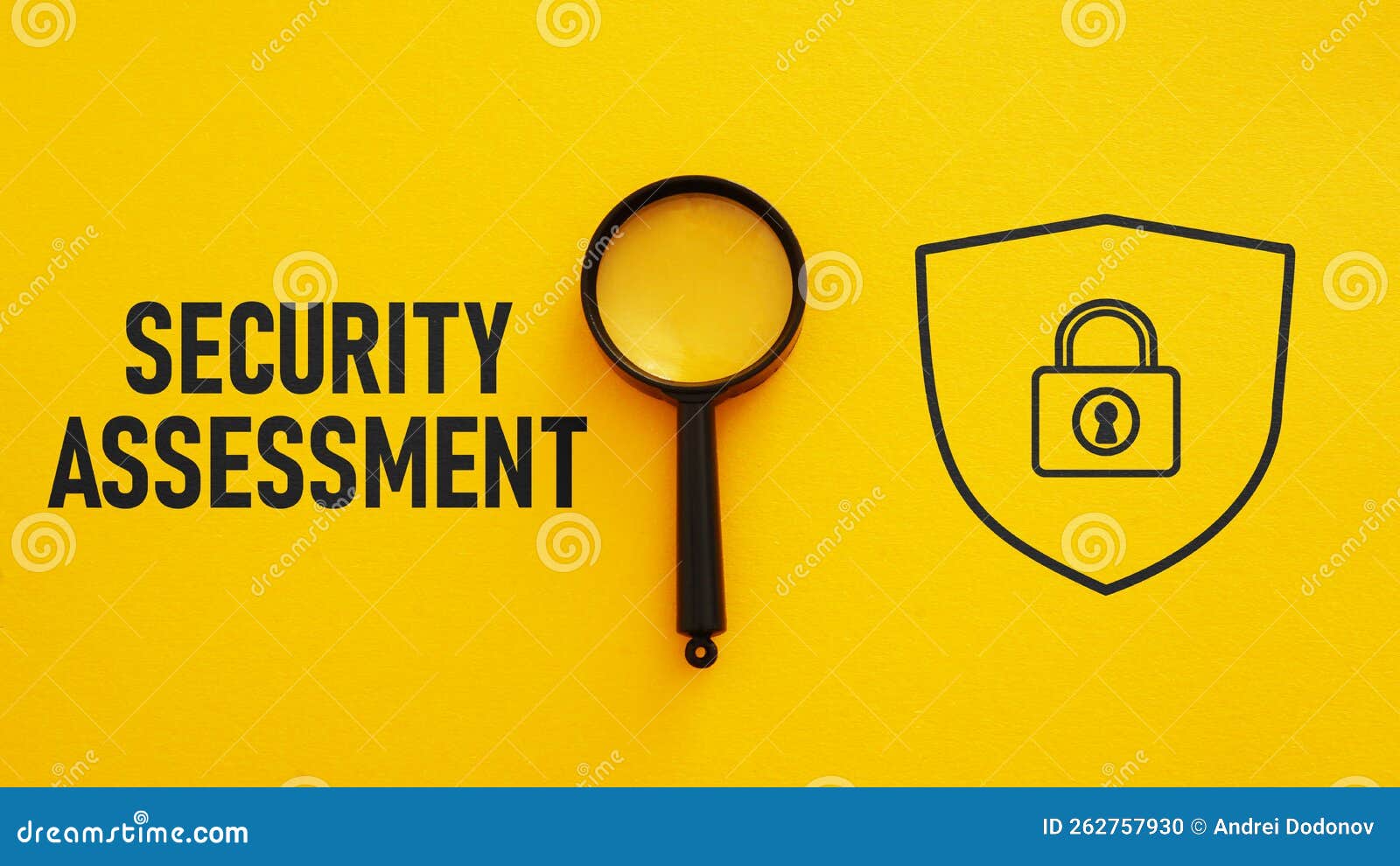 Security Assessment is Shown Using the Text Stock Photo - Image of ...