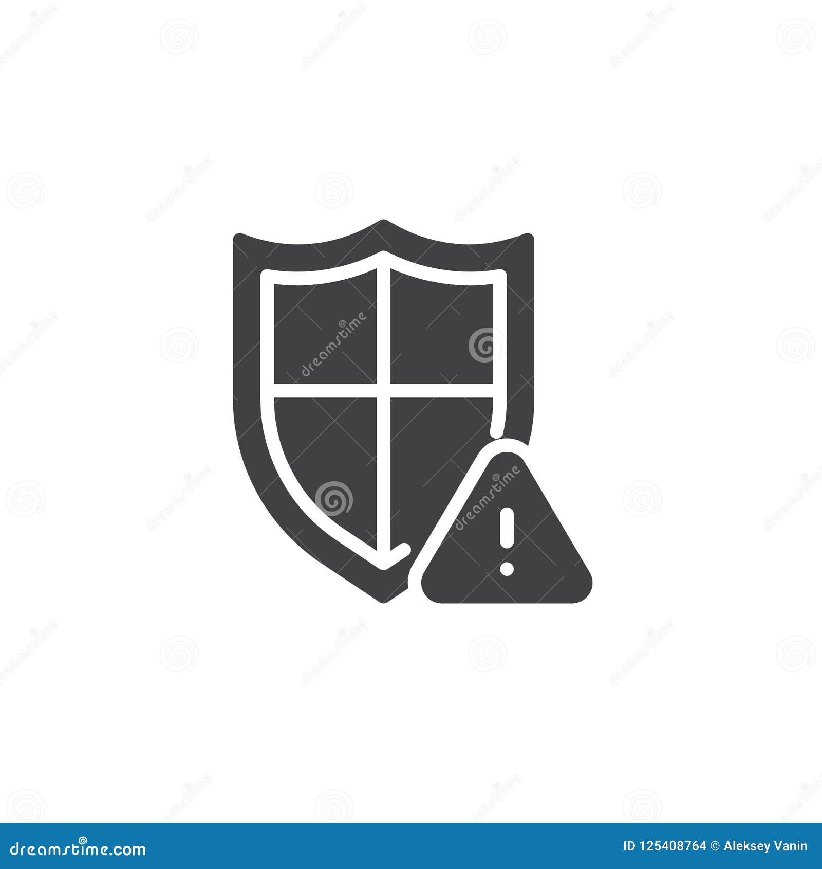 Security Attention Notification Vector Icon Stock Vector - Illustration ...