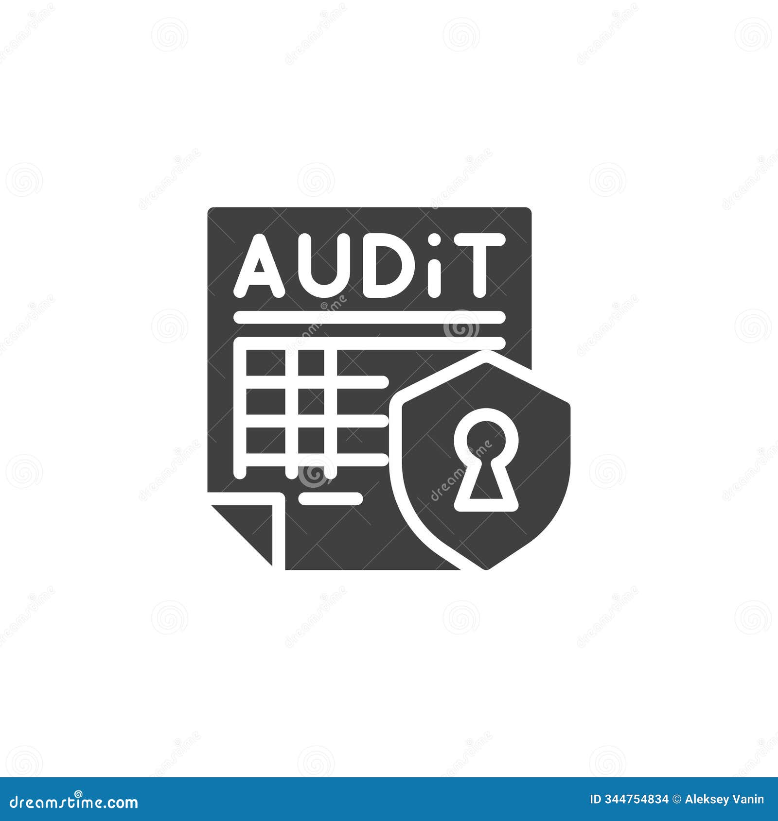 Security Audit Report Vector Icon Stock Illustration - Illustration of ...