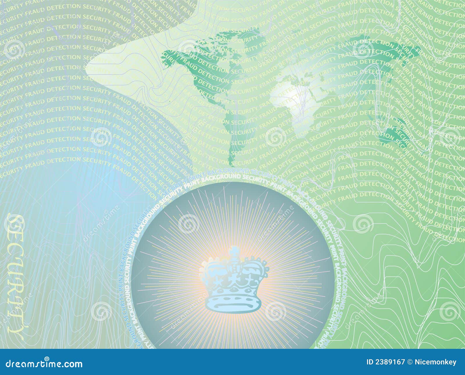 Security background green stock vector. Illustration of certificate ...