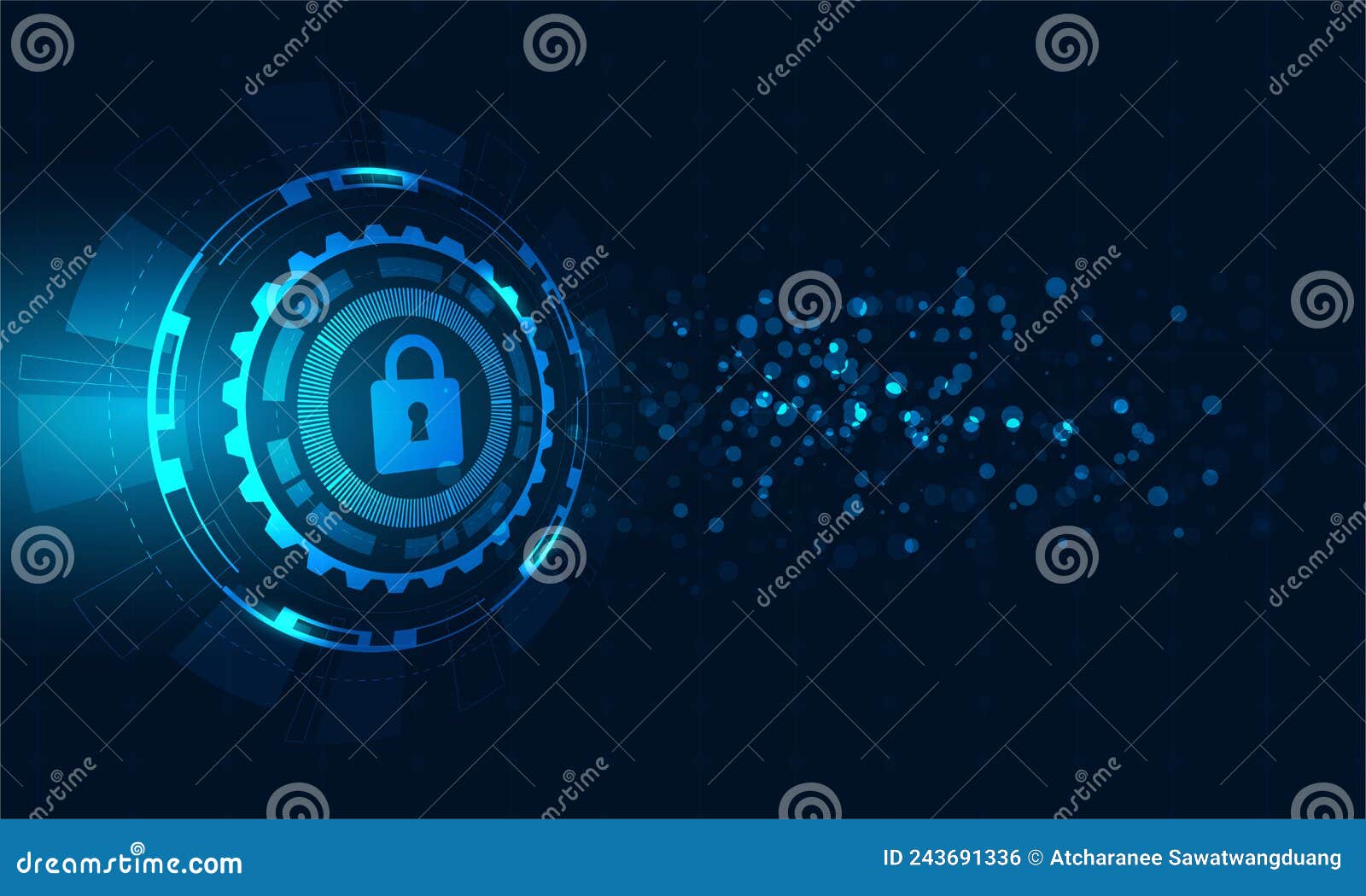 Security Background Technology System Vectortechnology Abstract Stock ...