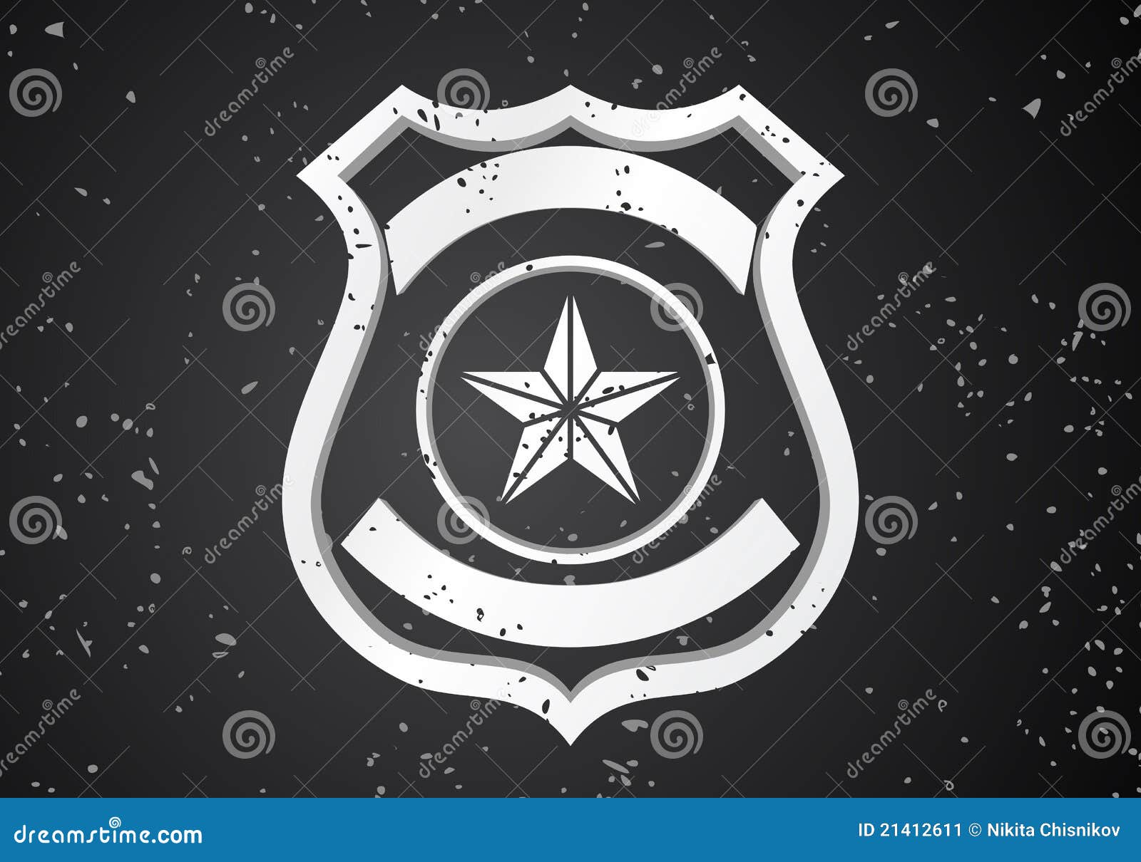 Security Badge - Military Shield Cartoon Vector | CartoonDealer.com ...