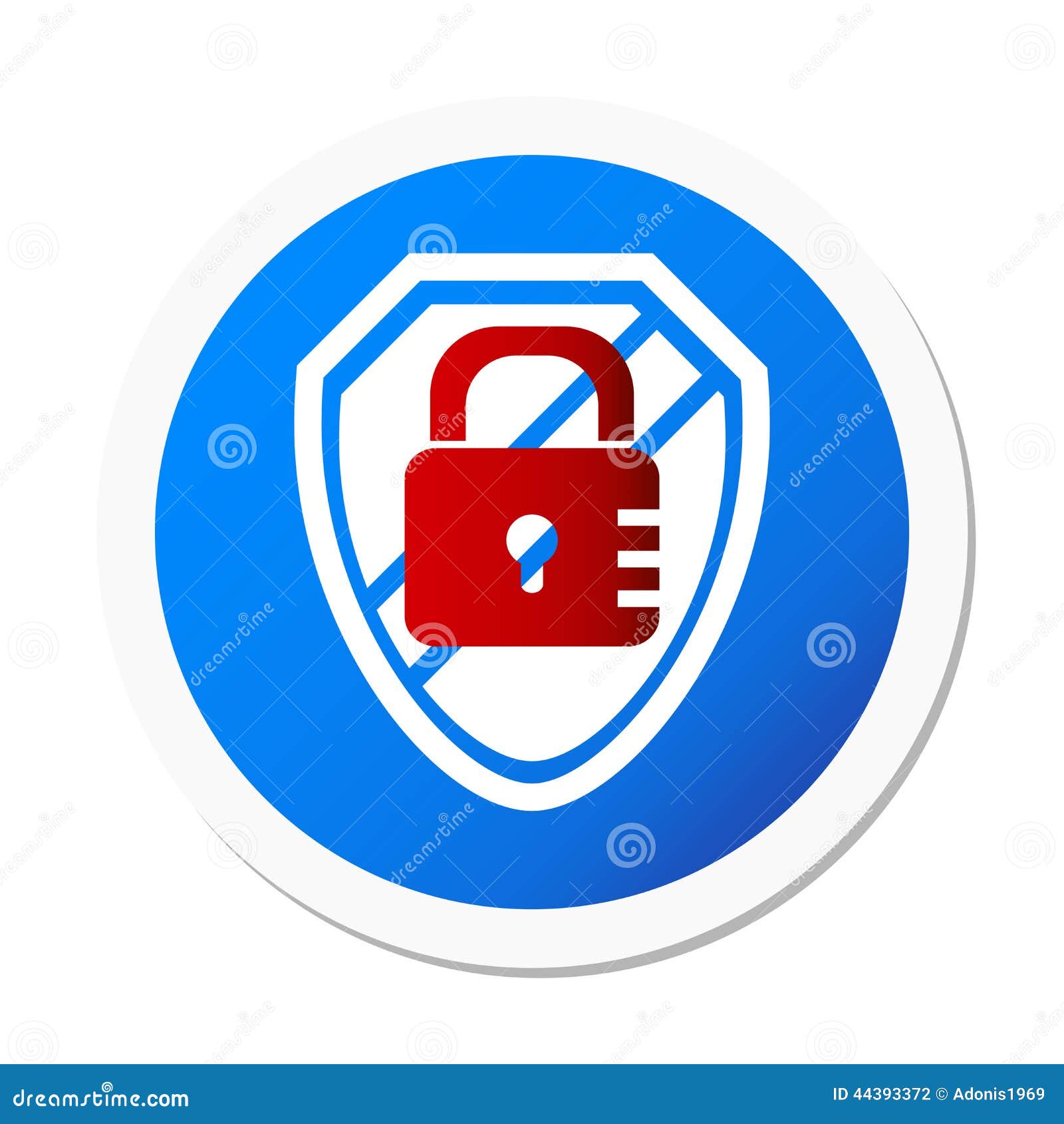 Security badge stock vector. Illustration of artistic - 44393372