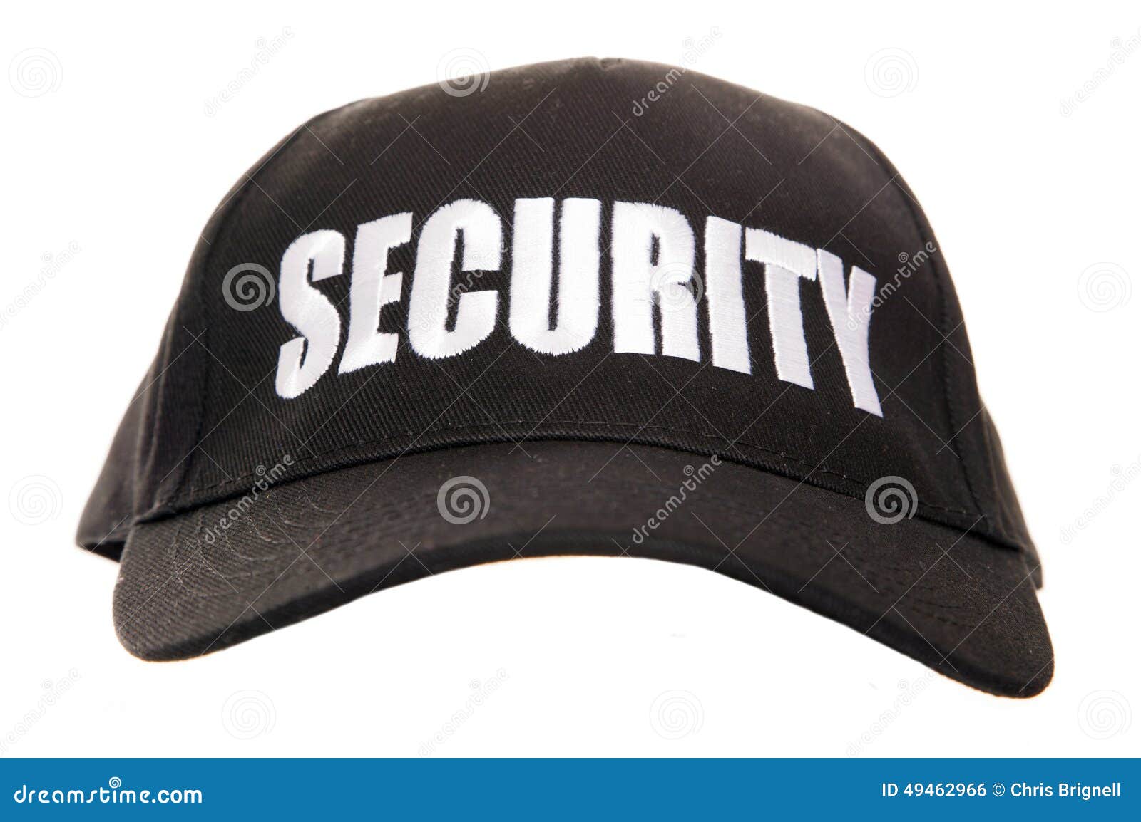 Security baseball cap stock photo. Image of black, guard - 49462966
