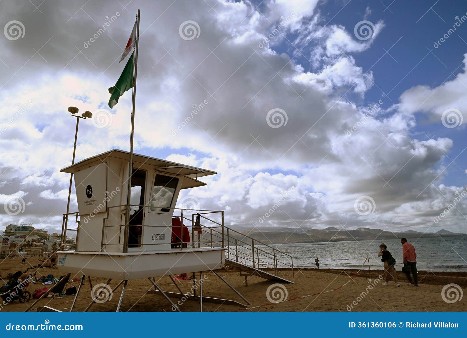 Security Beach at Las Canteras Editorial Photo - Image of tourists ...
