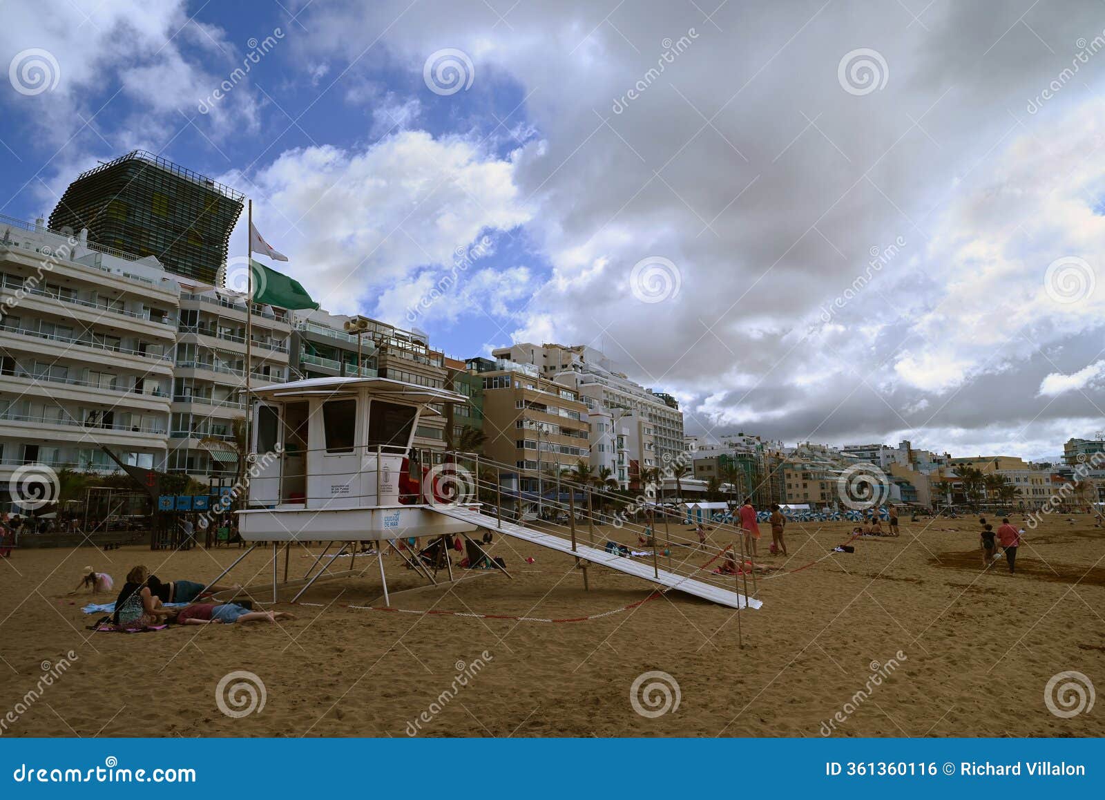 Security Beach at Las Canteras Editorial Photo - Image of palmas ...