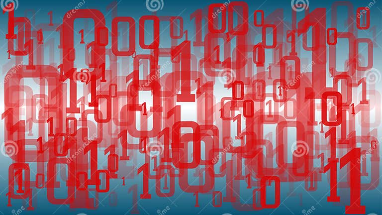 Security Big Data, Binary Code Algorithm Machine Stock Vector ...