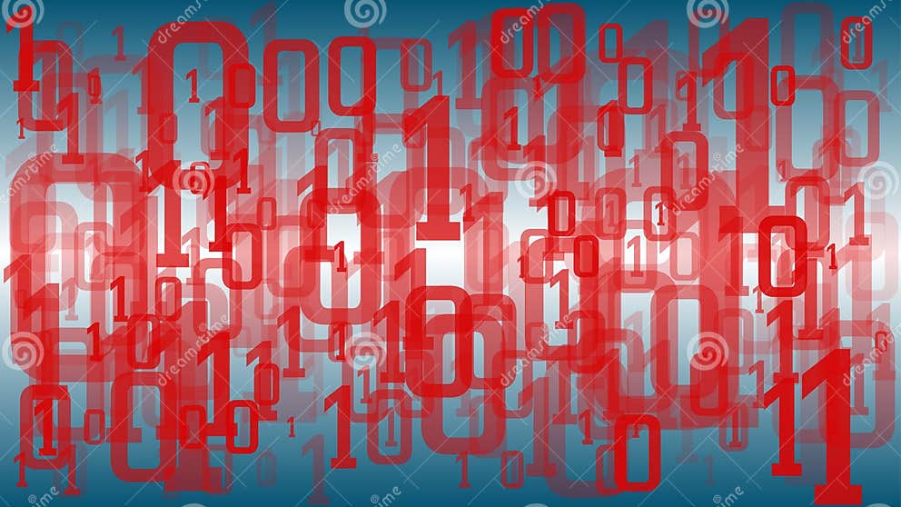 Security Big Data, Binary Code Algorithm Machine Stock Vector - Illustration of cyberspace ...