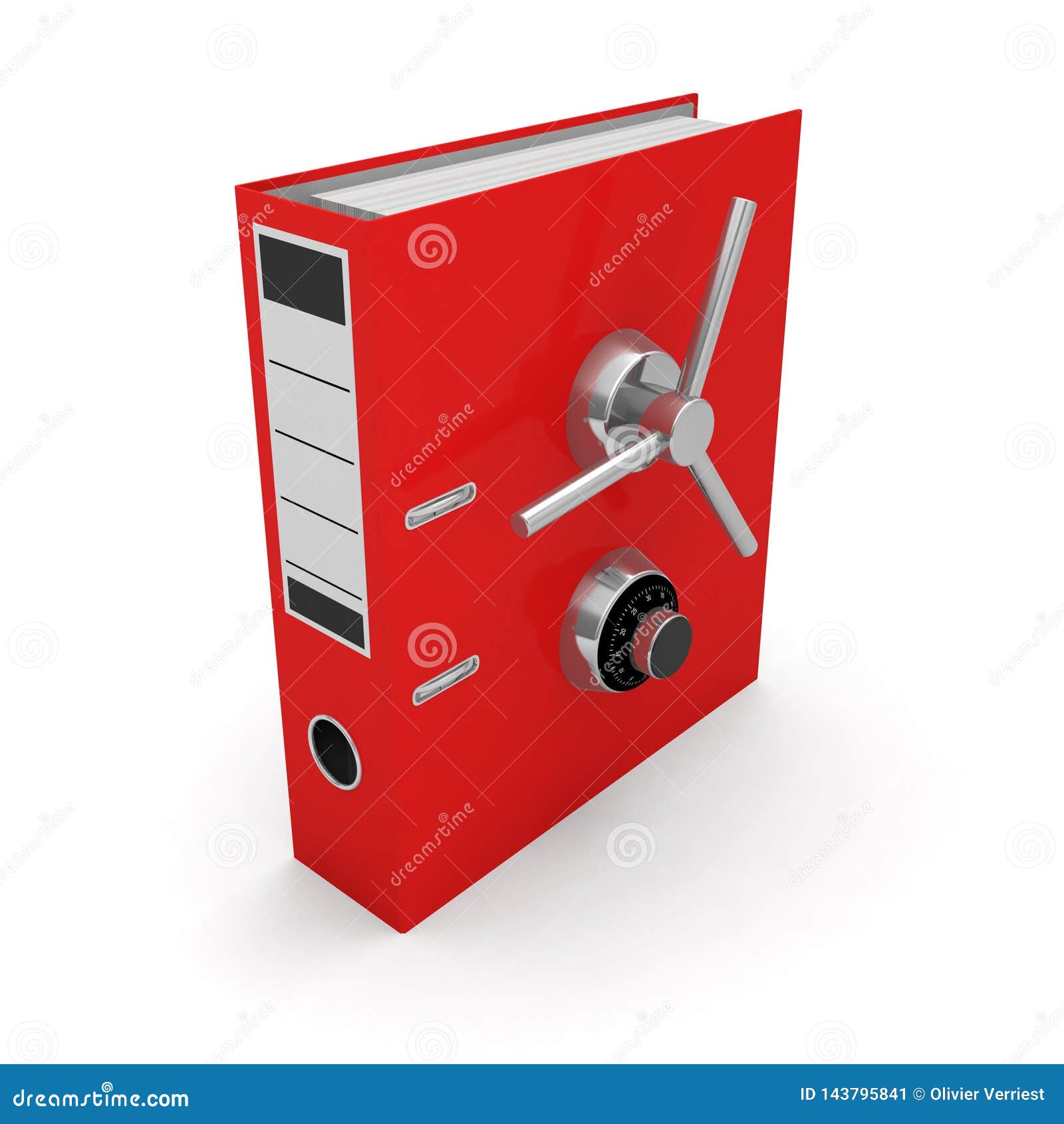 Security Binder Protection Folder Document Stock Illustration ...