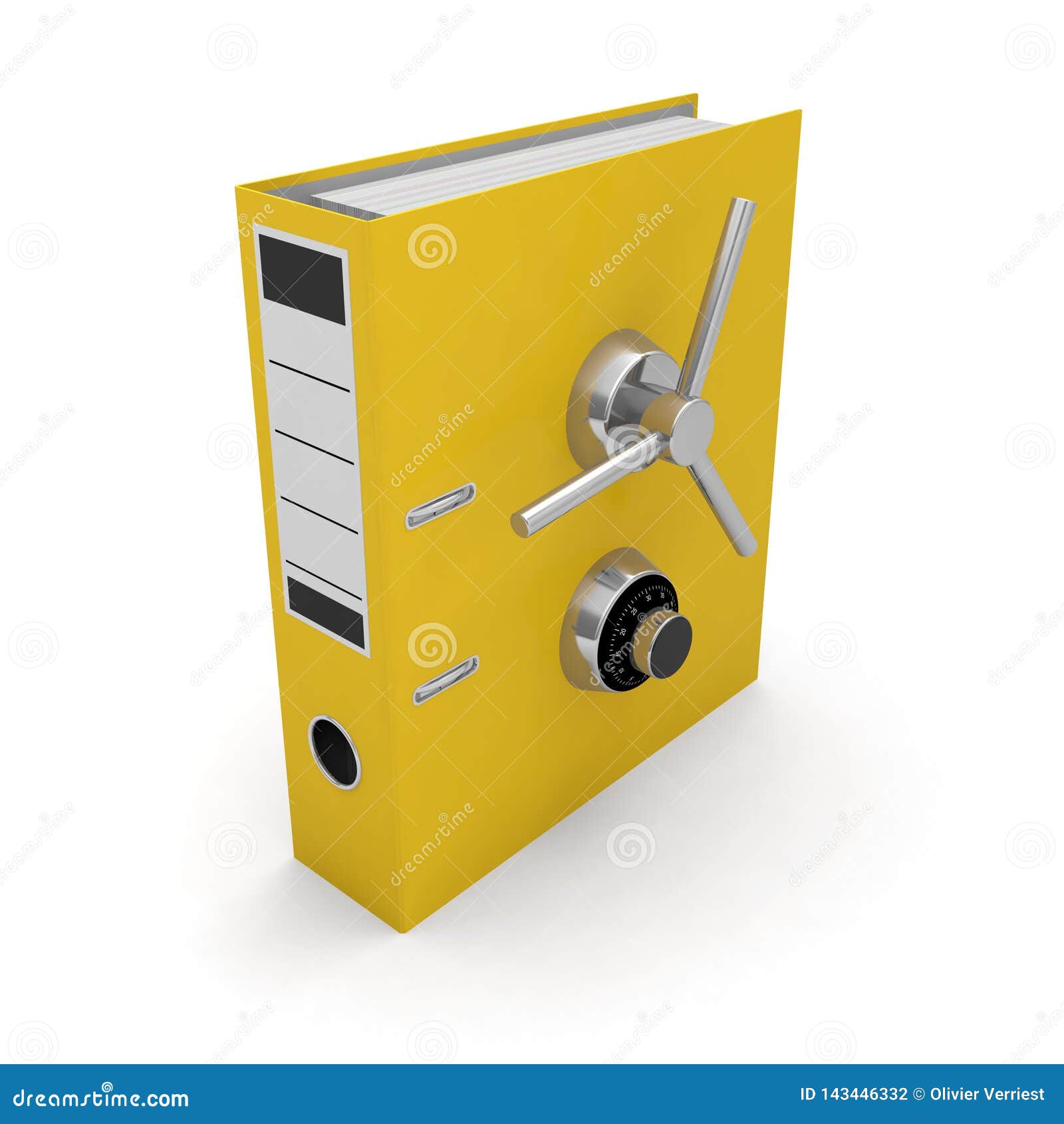Security Binder Protection Folder Document Stock Illustration ...