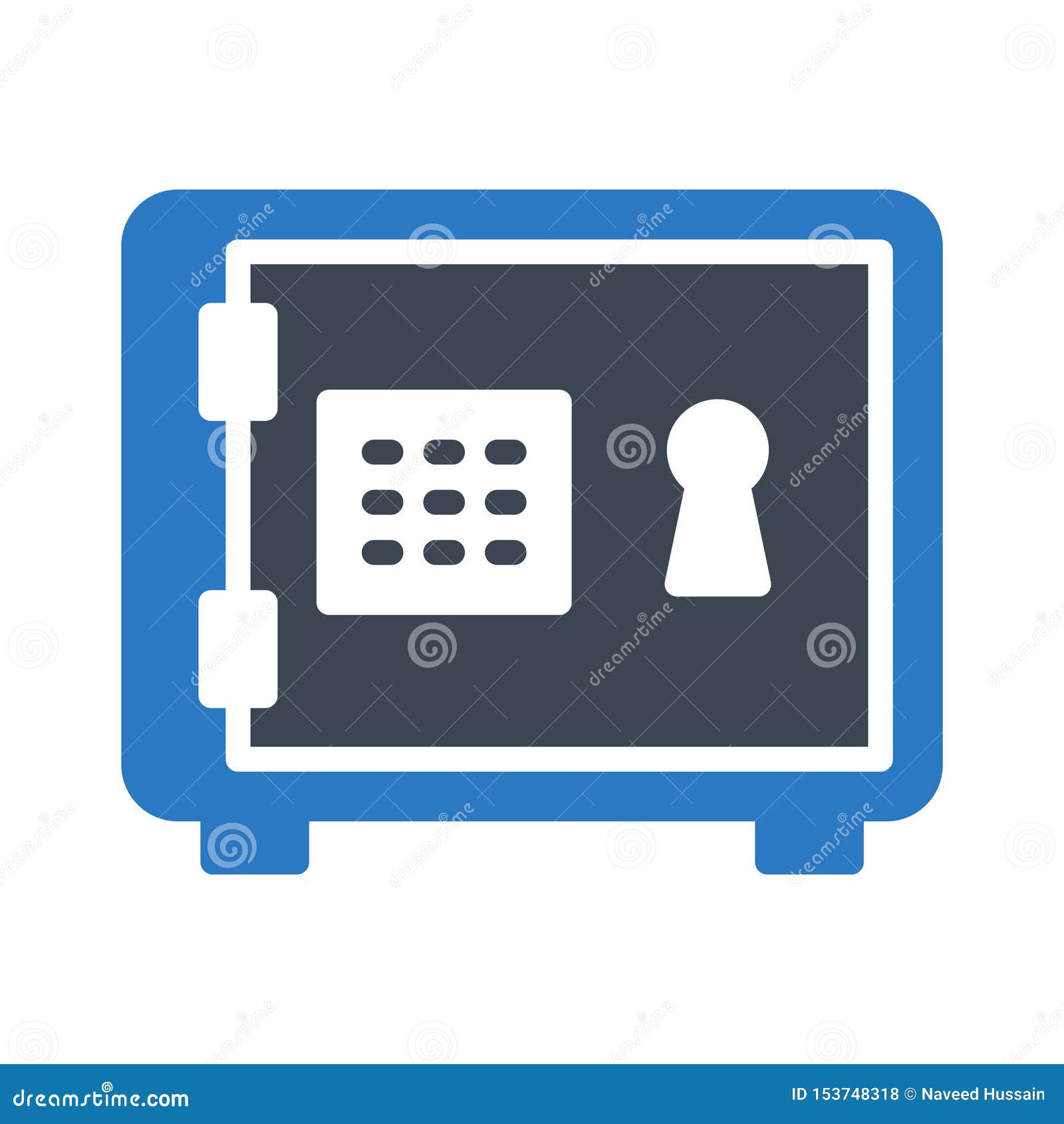 Security Box Glyph Colour Line Vector Icon Stock Vector - Illustration ...