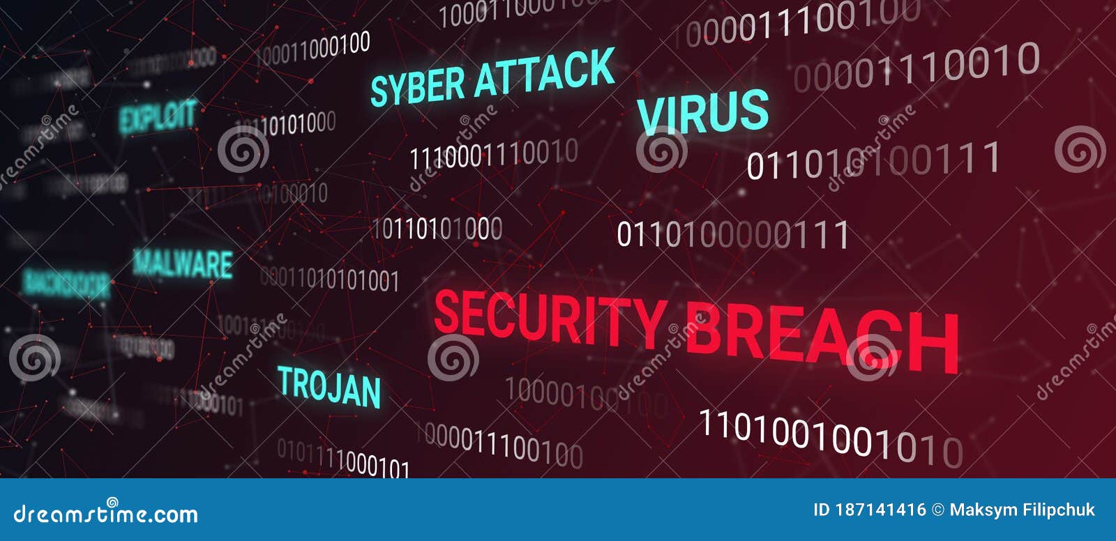 Security breach concept stock illustration. Illustration of computer ...