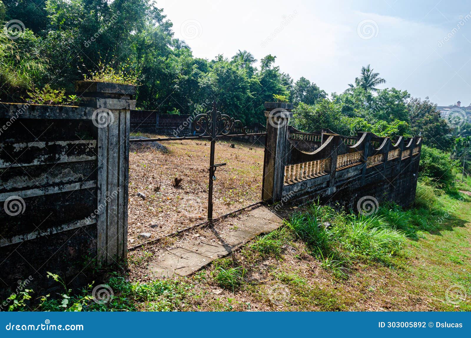 Security Breach by Cutting the Gate Grill Stock Photo - Image of hole ...