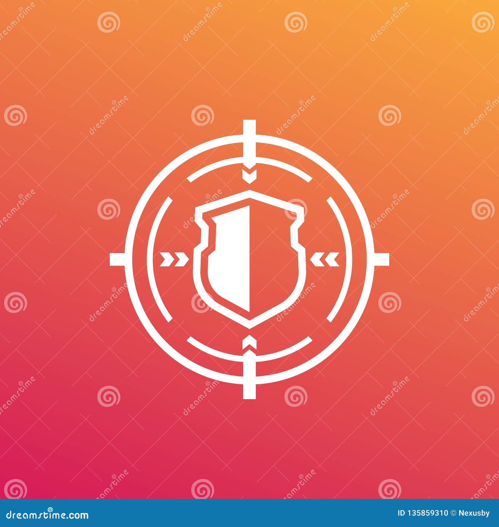 Security Breach, Cyber Attack Vector Icon Stock Vector - Illustration ...